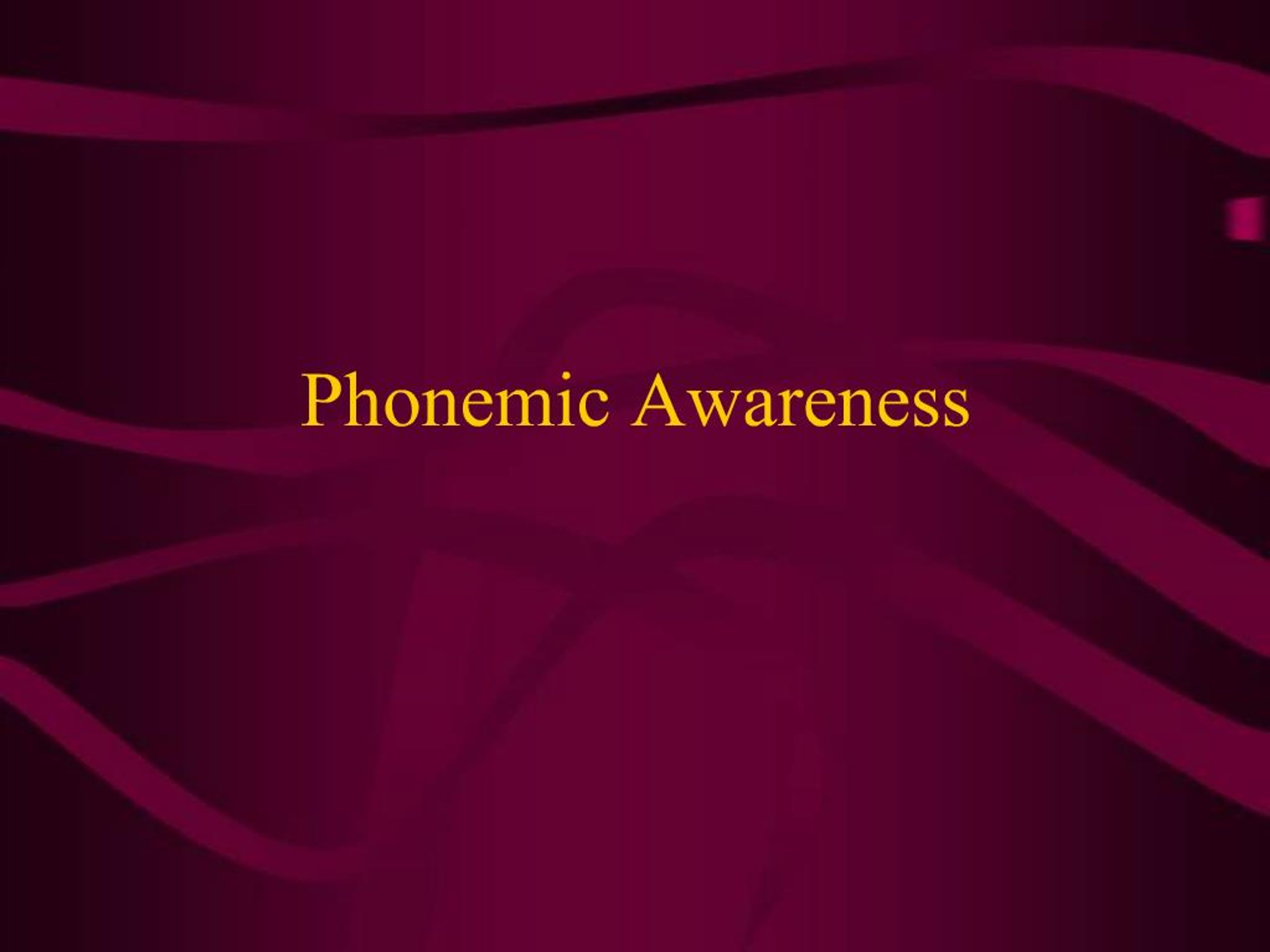 PPT - Phonemic Awareness PowerPoint Presentation, free download - ID ...