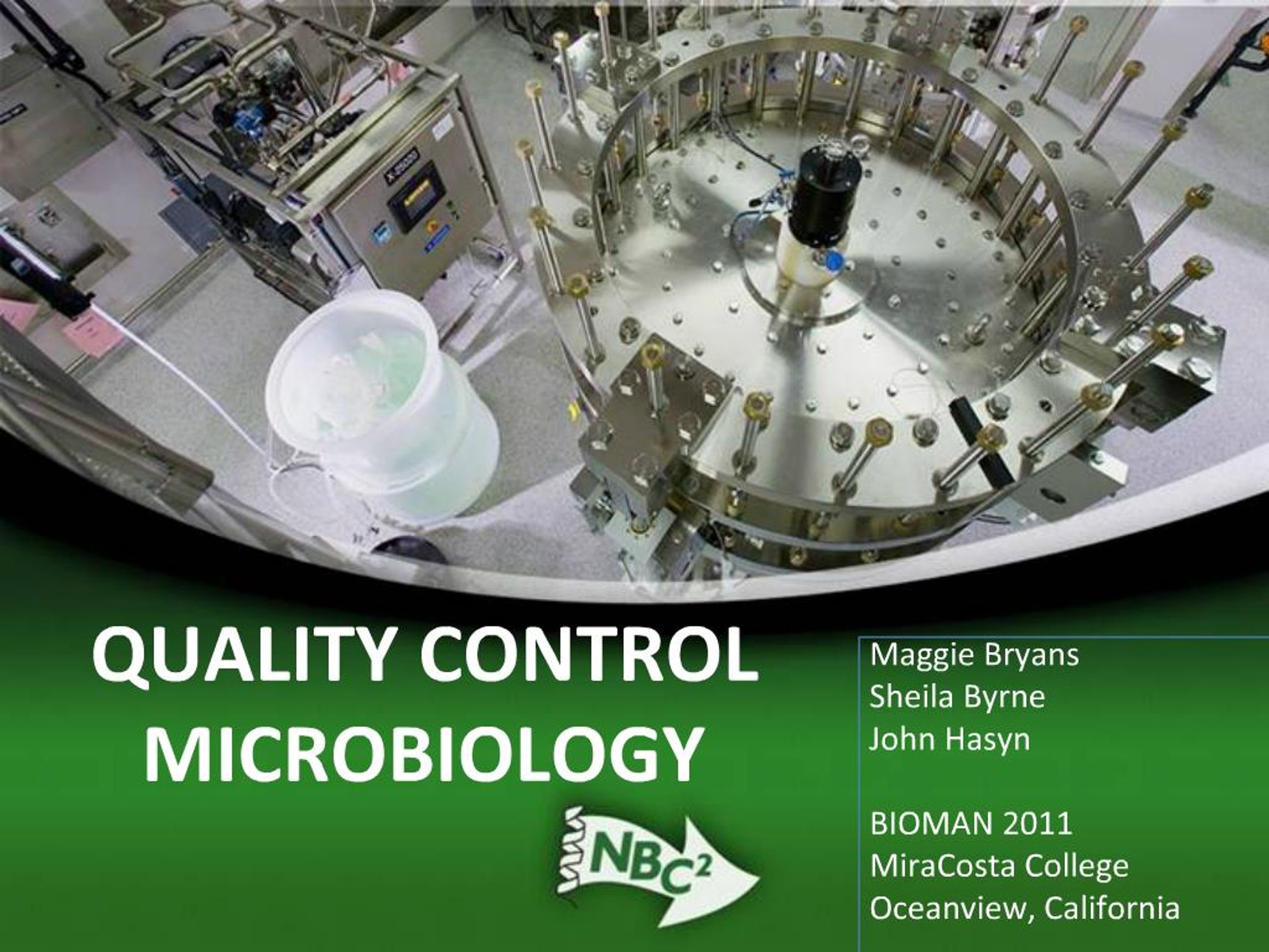 PPT - QUALITY CONTROL MICROBIOLOGY PowerPoint Presentation, free ...