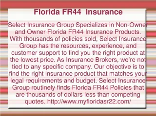 PPT - Dui insurance florida PowerPoint Presentation, free download - ID:1493014