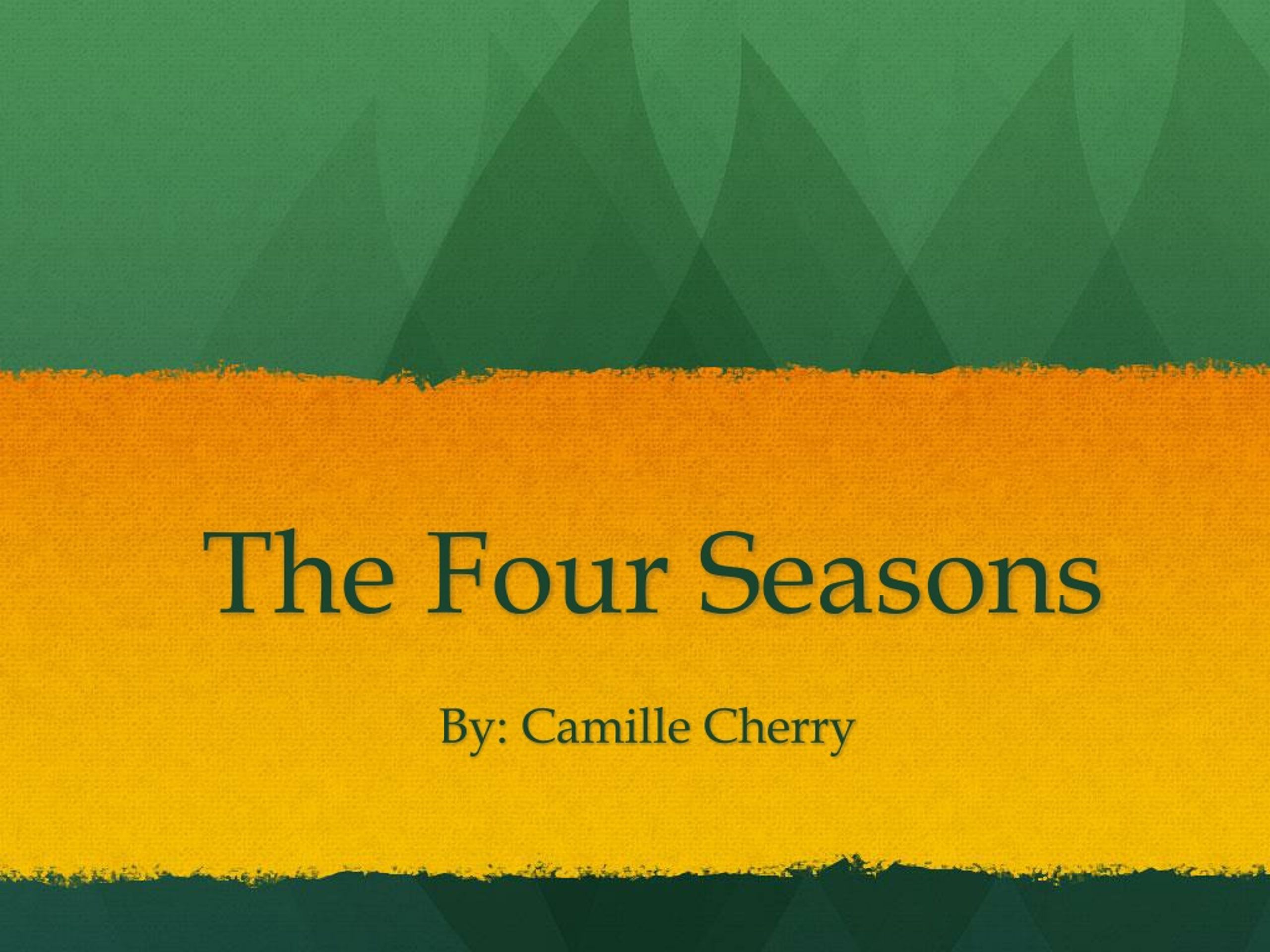 PPT - The Four Seasons PowerPoint Presentation, free download - ID:1310175