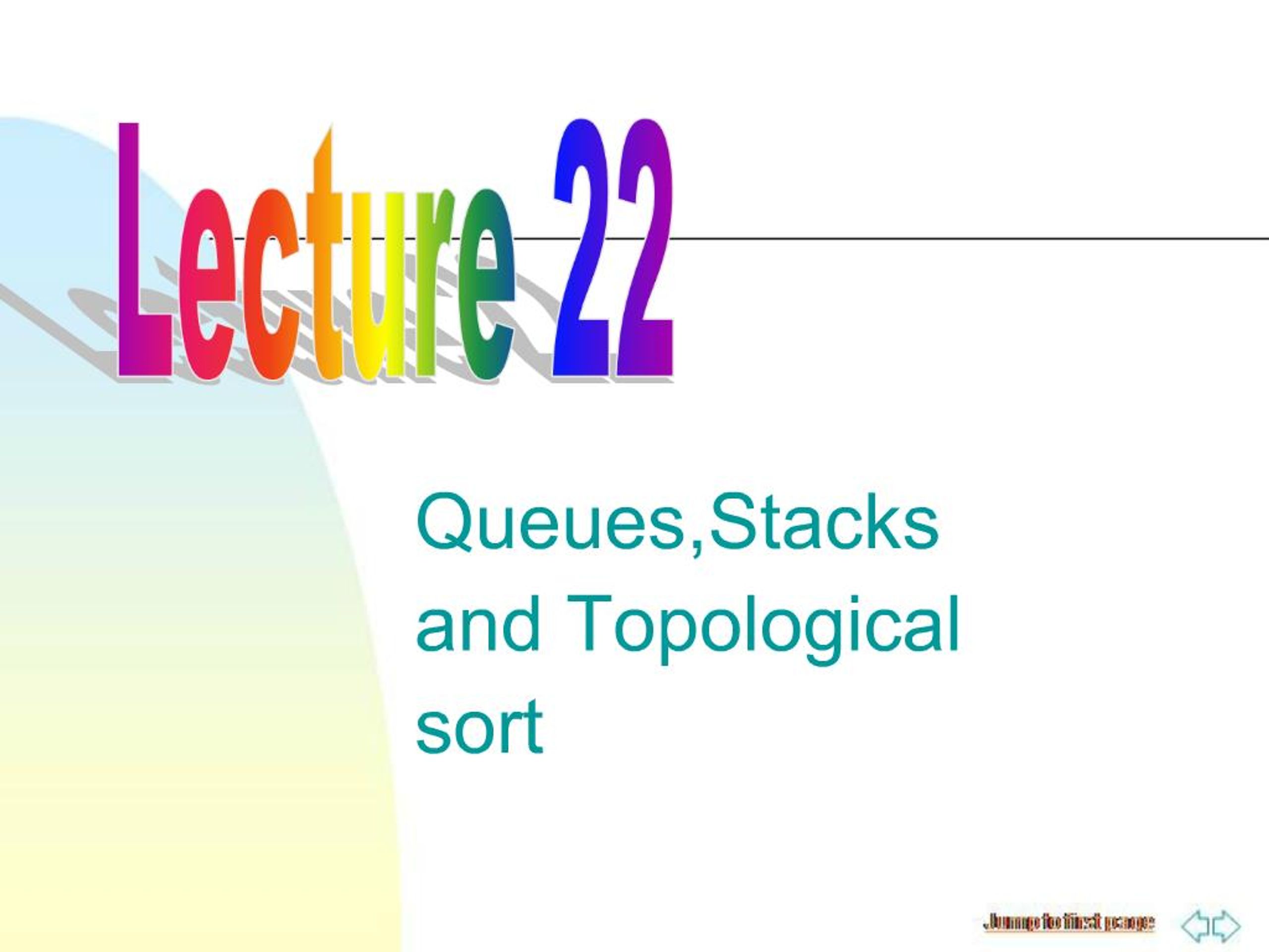 PPT - Queues,Stacks and Topological sort PowerPoint Presentation, free ...