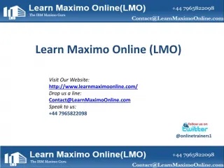 PPT - MAXIMO UNIT 1 PowerPoint Presentation, free download - ID:1069766