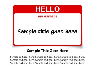 PPT - Name Tag Glyph PowerPoint Presentation, free download - ID:4564739