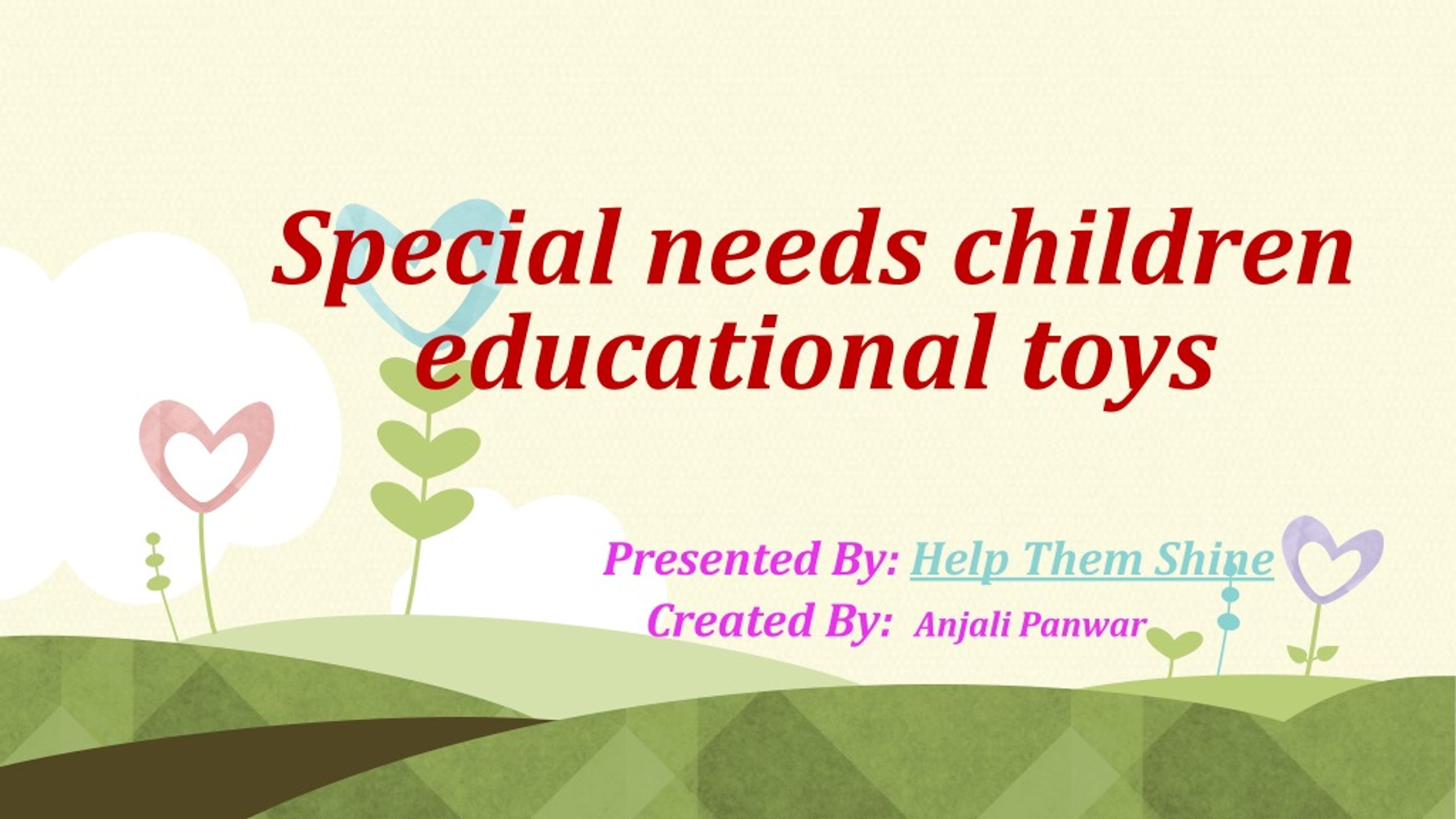 PPT - Special needs children educational toys PowerPoint Presentation ...