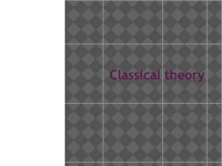 PPT - Introduction to Classical and Modern Test Theory PowerPoint ...