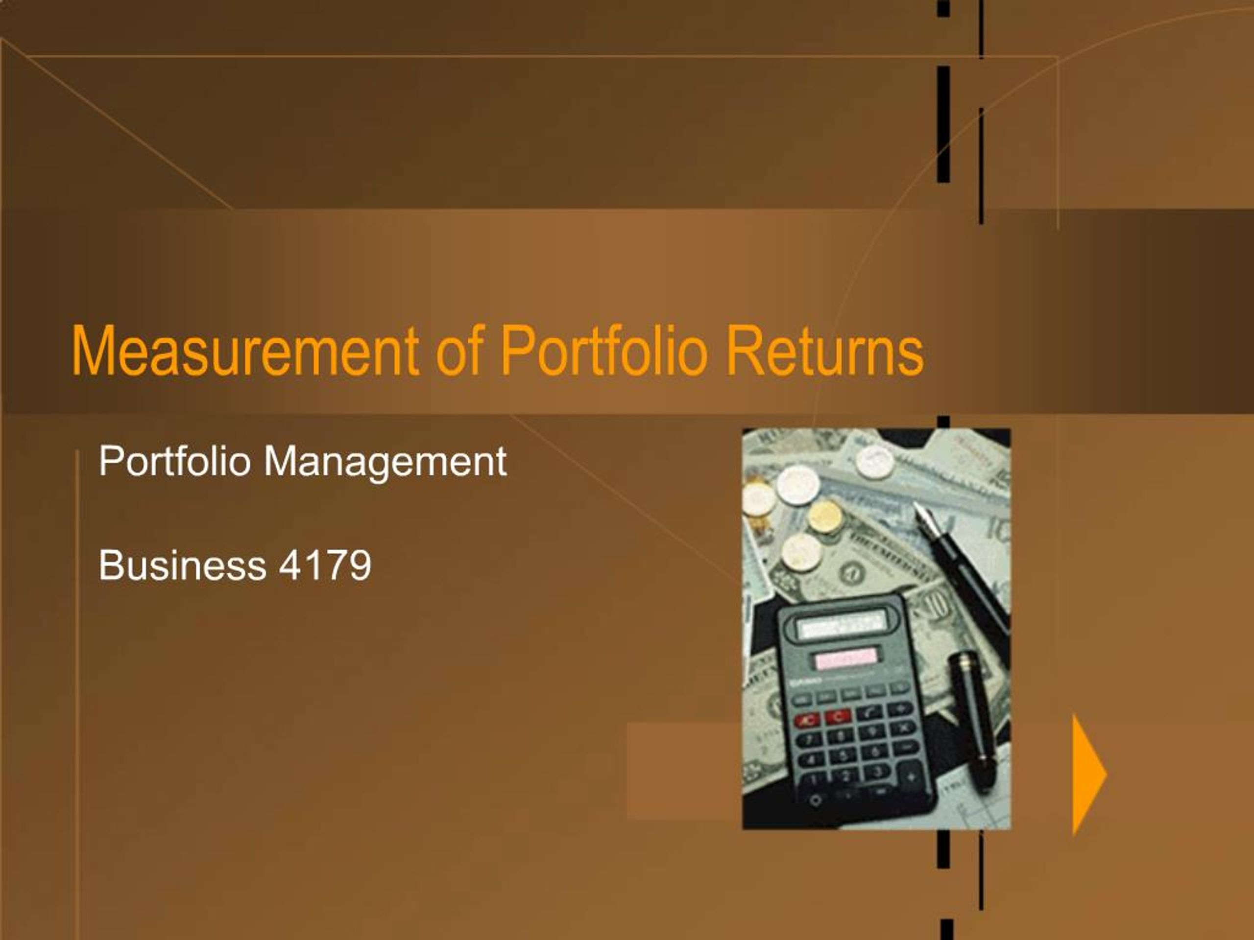 PPT - Measurement of Portfolio Returns PowerPoint Presentation, free ...