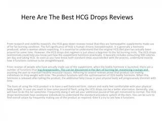 PPT - HCG Drops PowerPoint Presentation, free download - ID:1255378