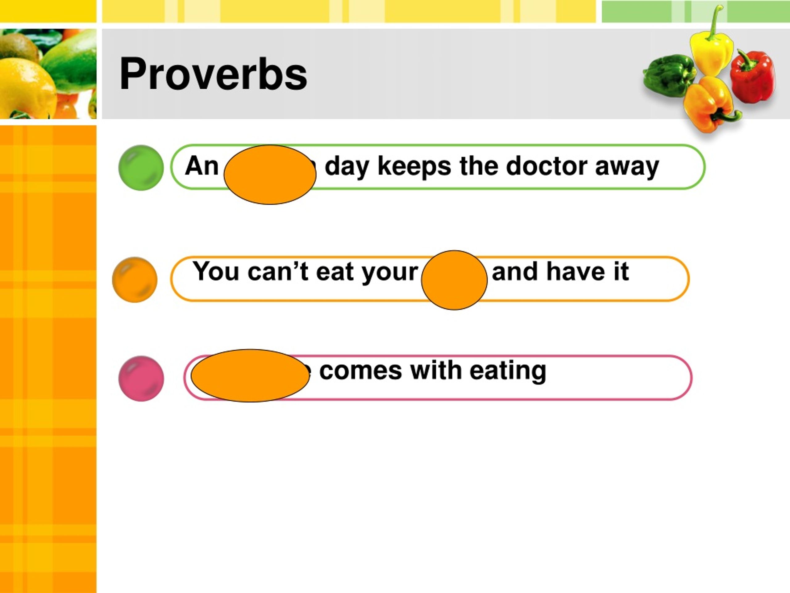 PPT - Proverbs PowerPoint Presentation, free download - ID:1327991