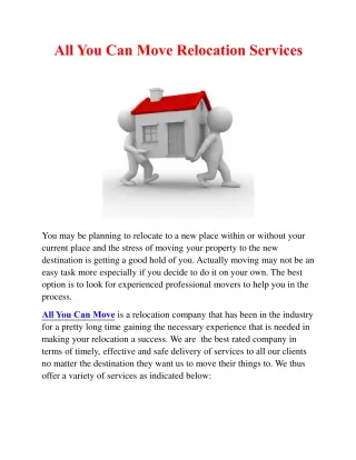 PPT - With Us to Help You Can Move Without Fear PowerPoint Presentation ...
