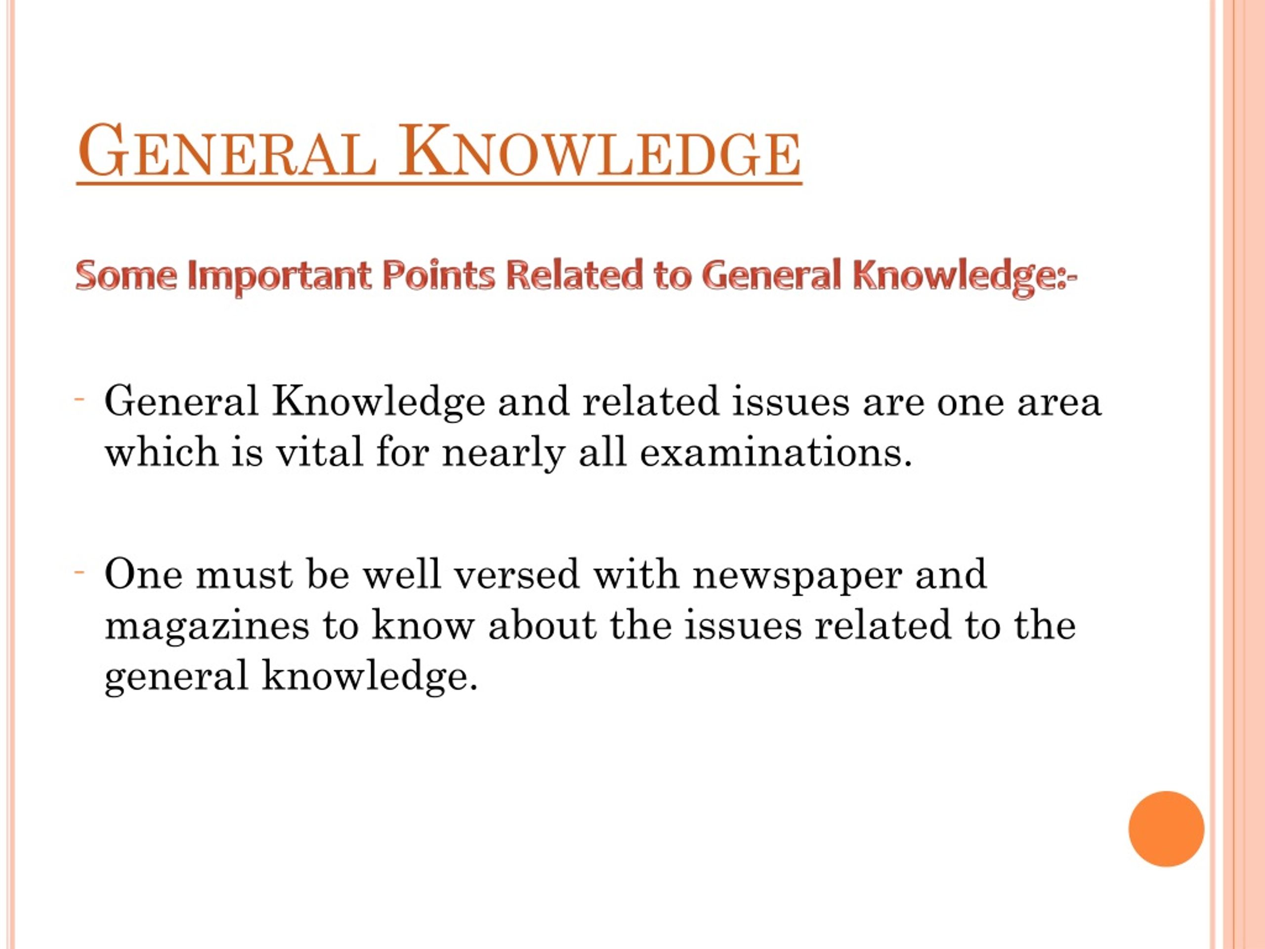 PPT - Importance of General Knowledge PowerPoint Presentation, free ...