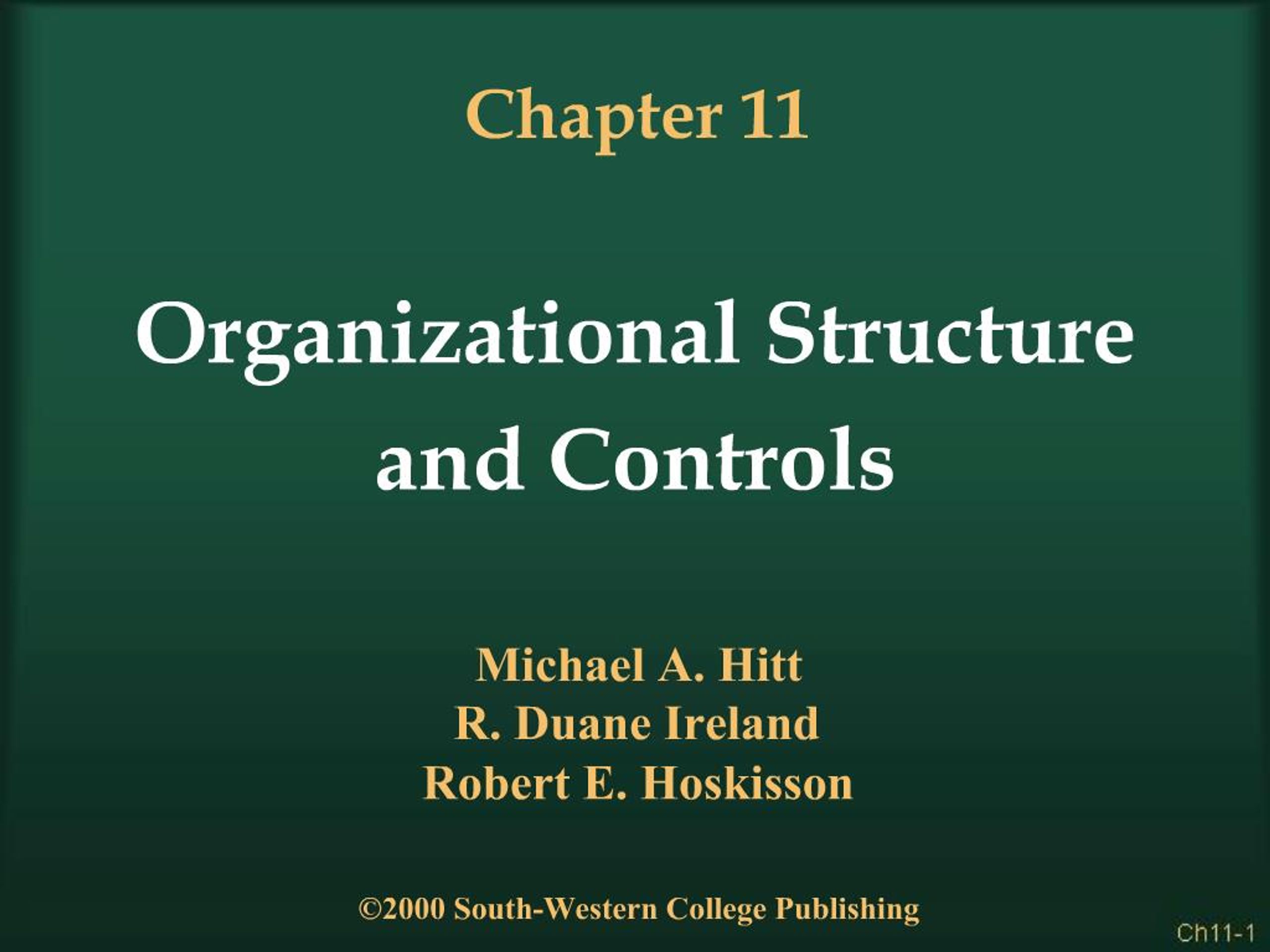 PPT - Organizational Structure and Controls PowerPoint Presentation ...