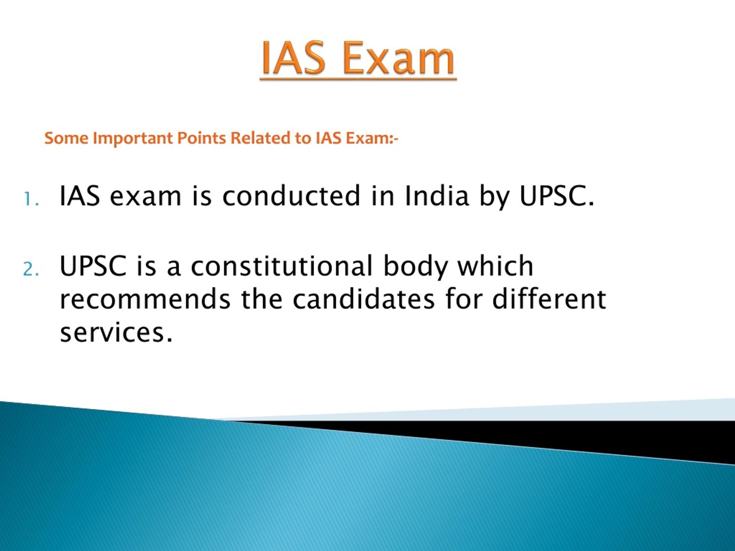PPT - IAS Exam PowerPoint Presentation, free download - ID:1337829