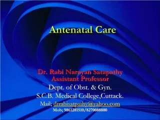 PPT - ANTENATAL CARE PowerPoint Presentation, free download - ID:1753621