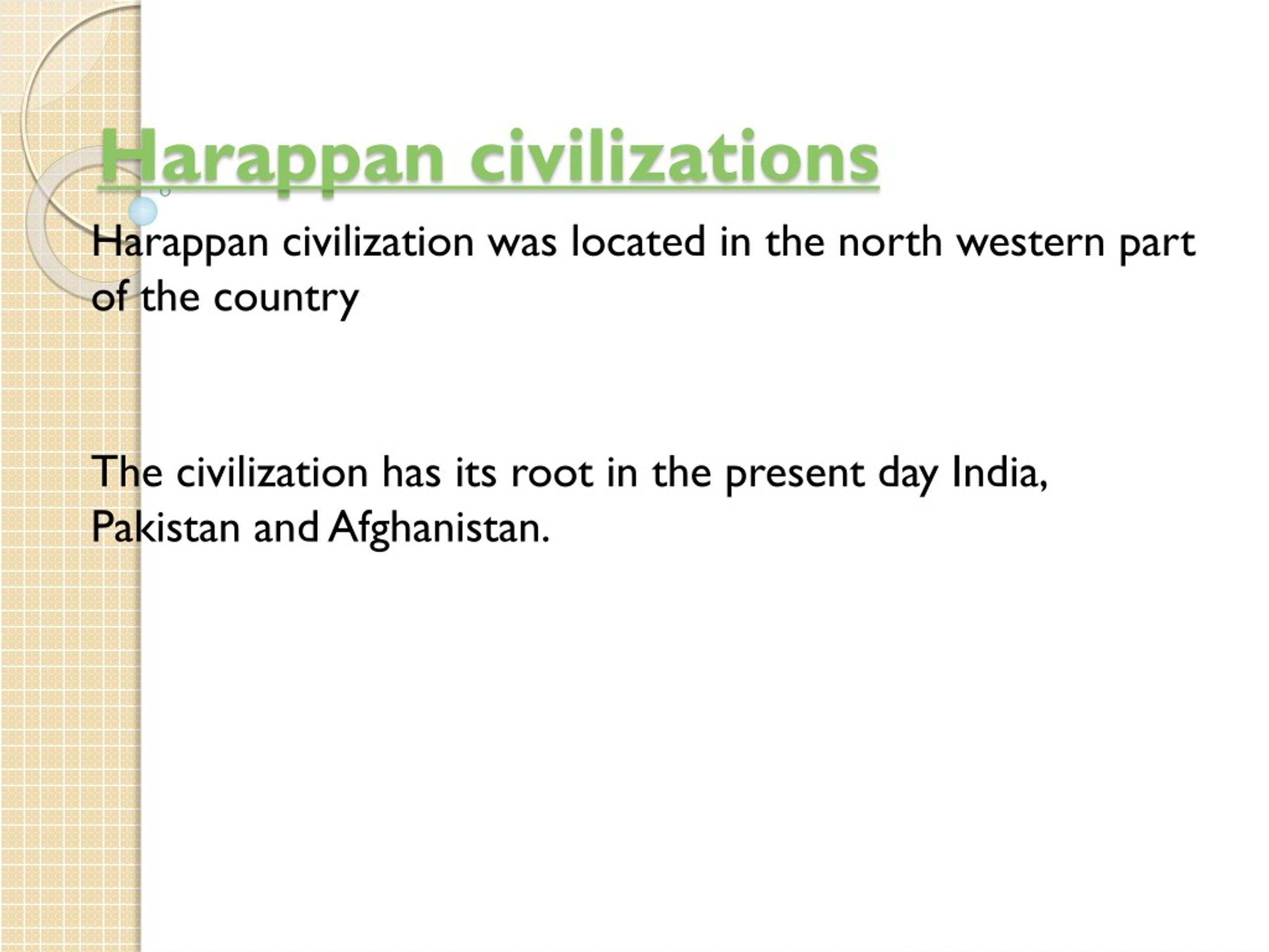 PPT - Harappan civilizations PowerPoint Presentation, free download ...