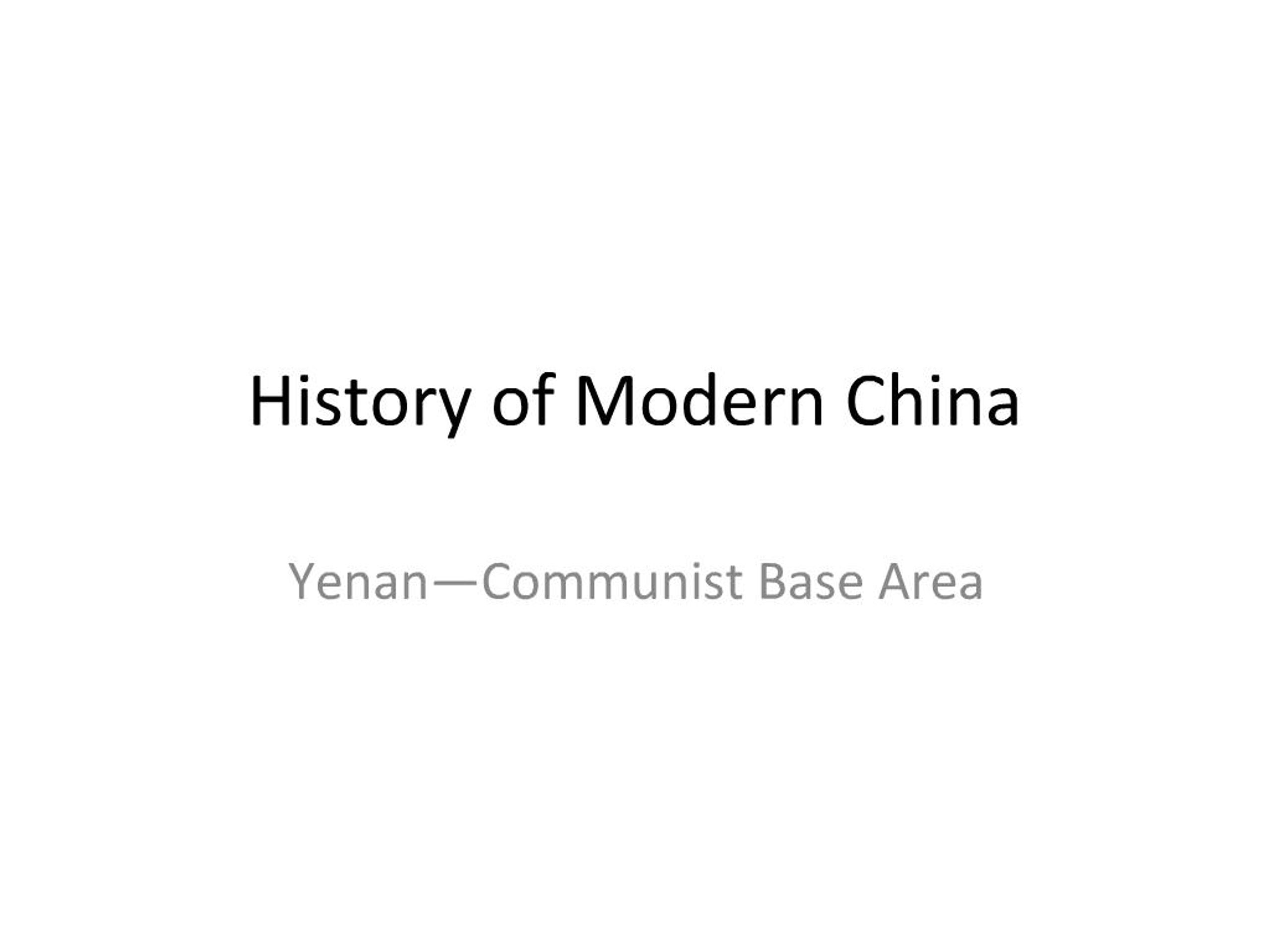 PPT - History of Modern China PowerPoint Presentation, free download ...