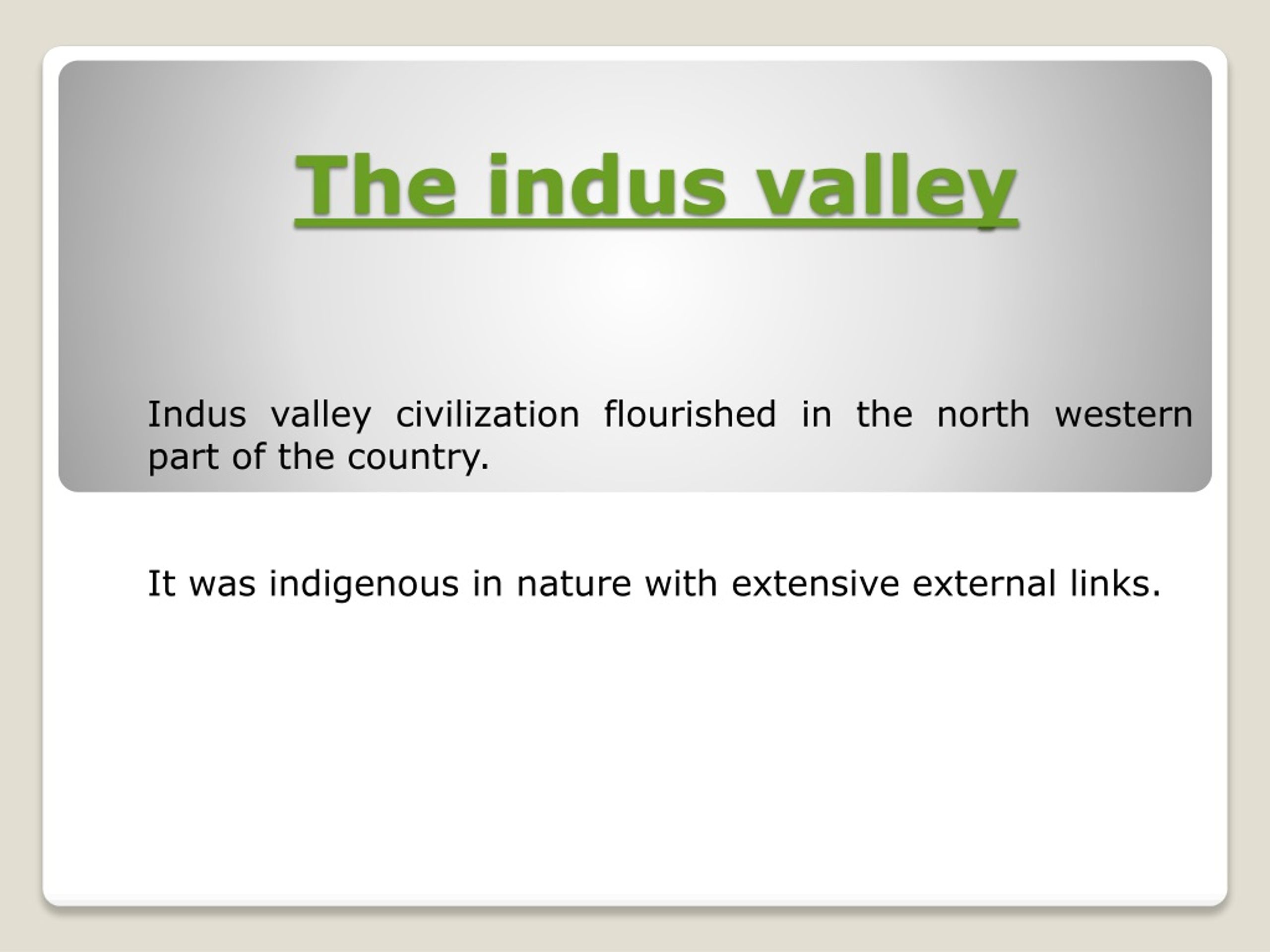 PPT - The indus valley civilizations PowerPoint Presentation, free ...