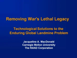 PPT - LANDMINES PowerPoint Presentation, free download - ID:6515870