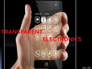 PPT - Transparent Electronics PowerPoint Presentation, free download ...