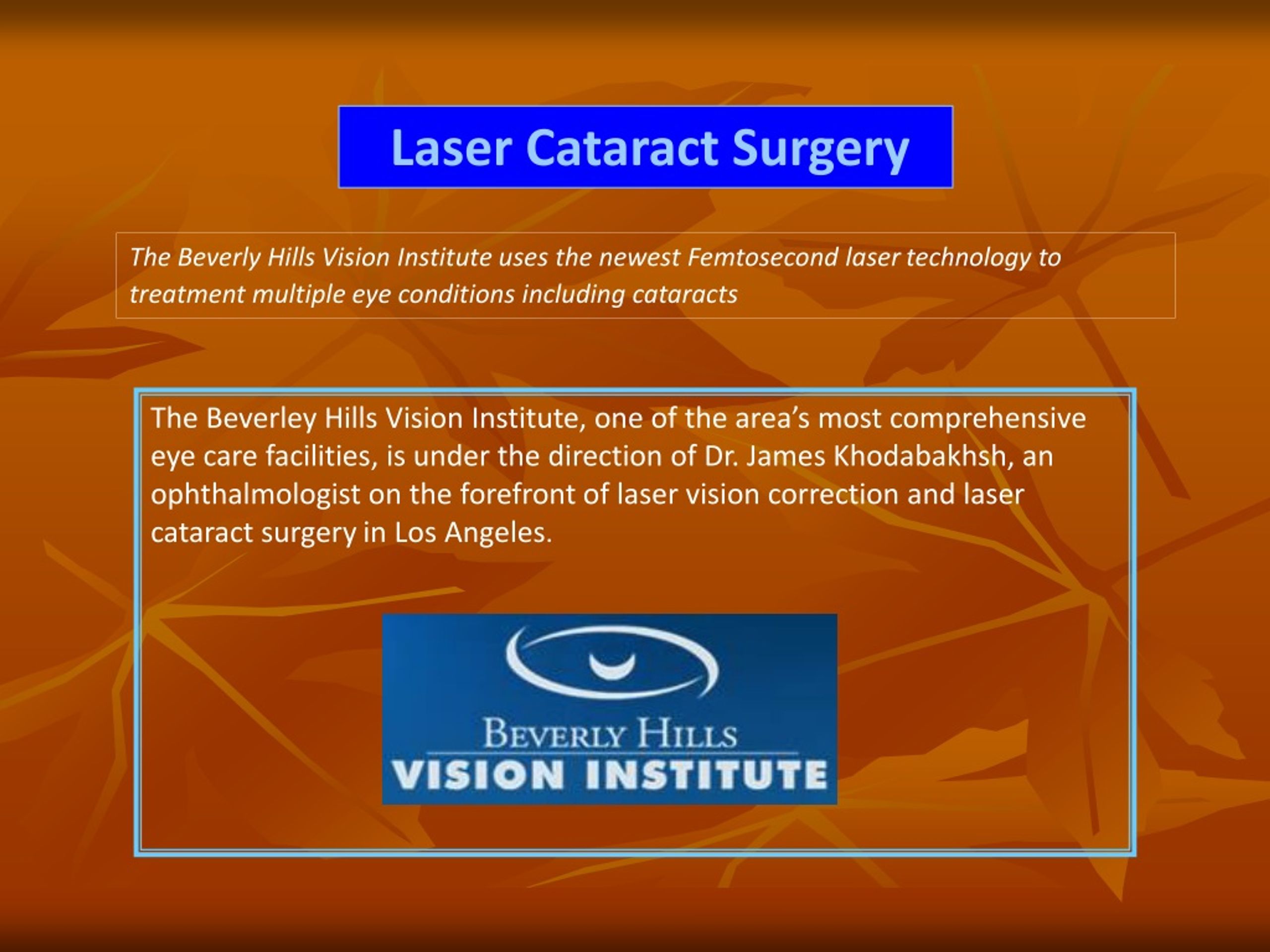 PPT - Laser cataract surgery PowerPoint Presentation, free download ...