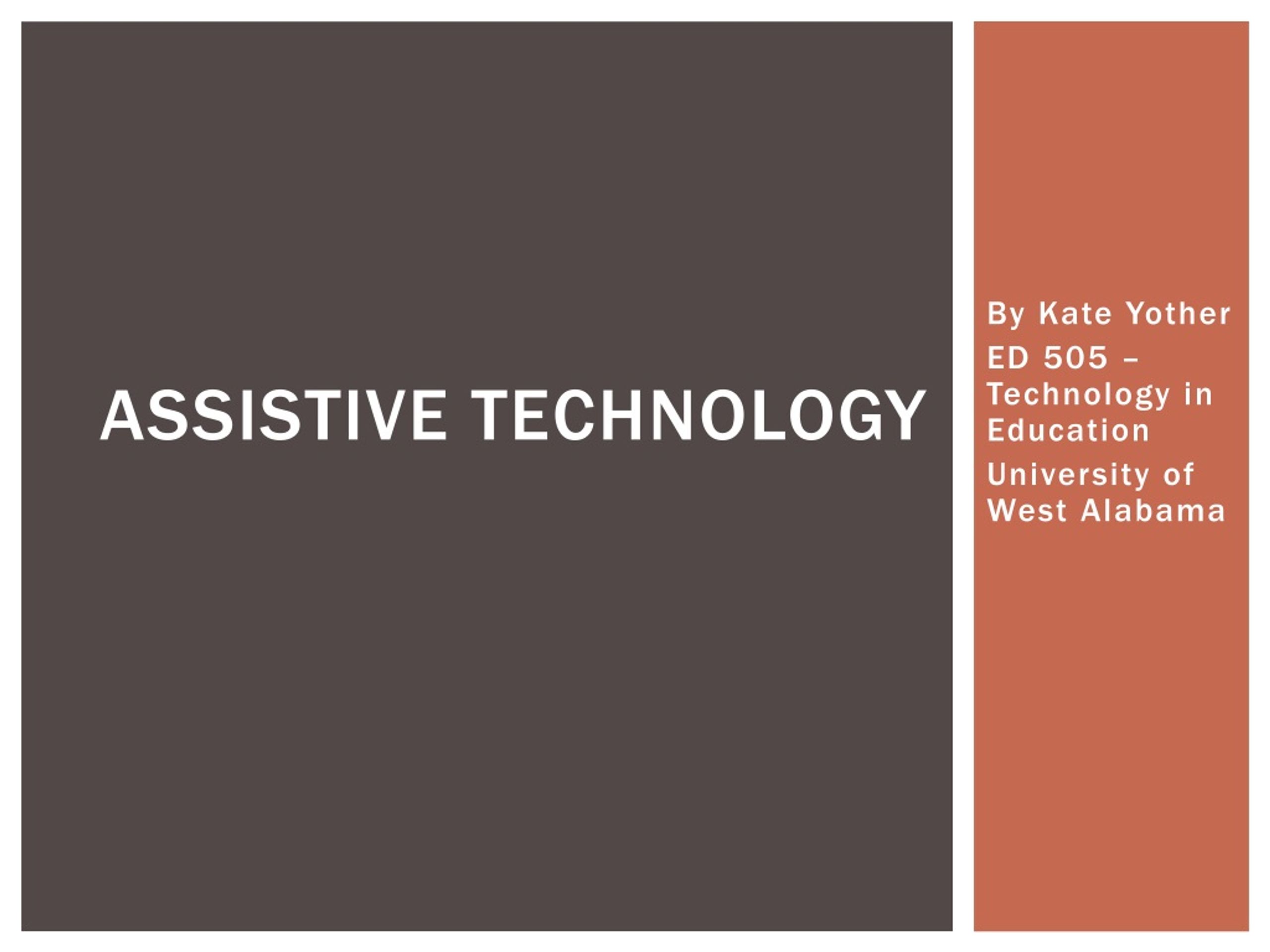 PPT - Assistive Technology PowerPoint Presentation, free download - ID ...