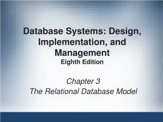 PPT - Database Systems: Design, Implementation, and Management PowerPoint Presentation - ID:6912080