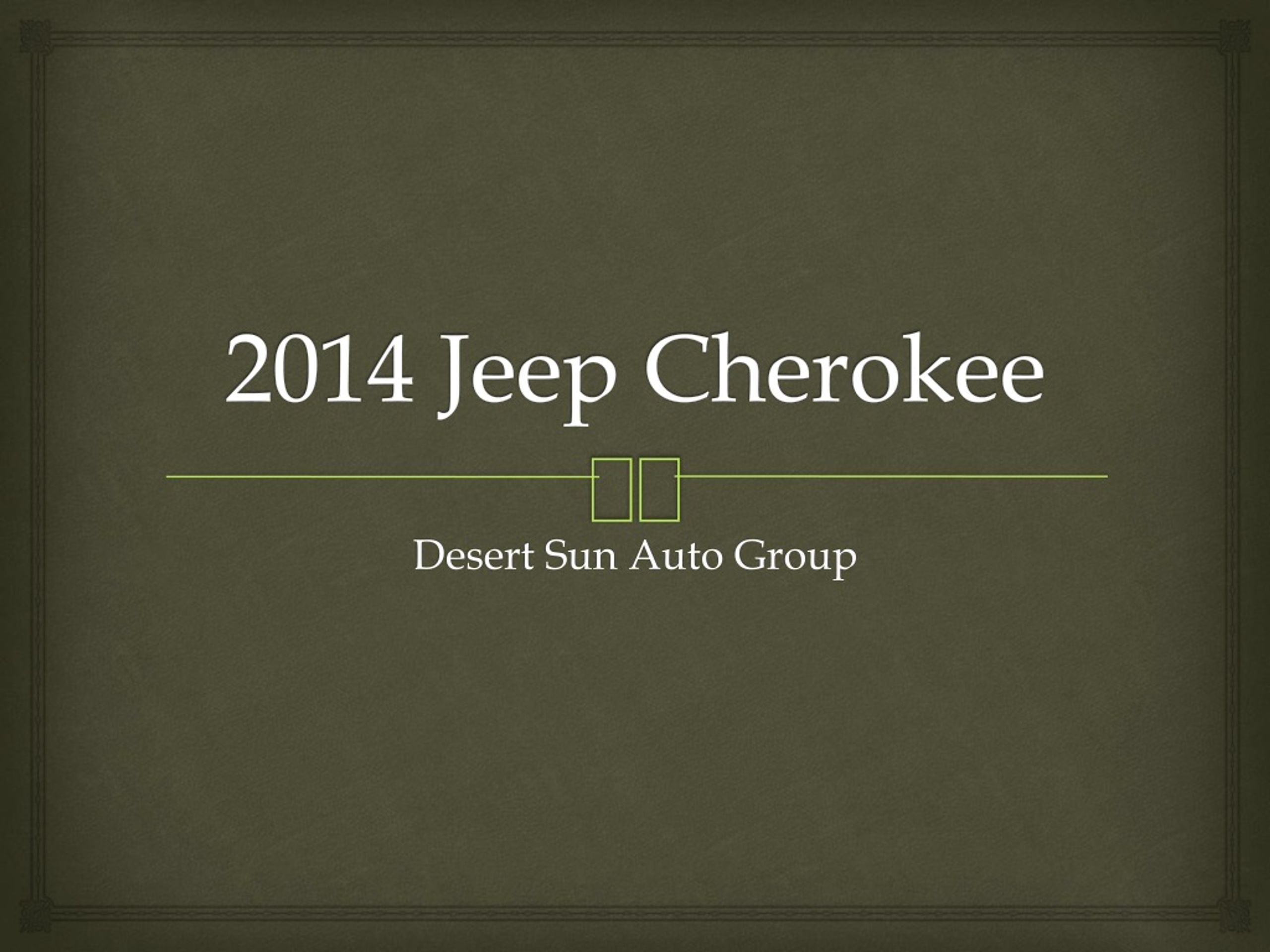 PPT - 2014 Jeep Cherokee PowerPoint Presentation, free download - ID ...