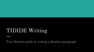 PPT - TIDIDE Writing PowerPoint Presentation, free download - ID:8950692