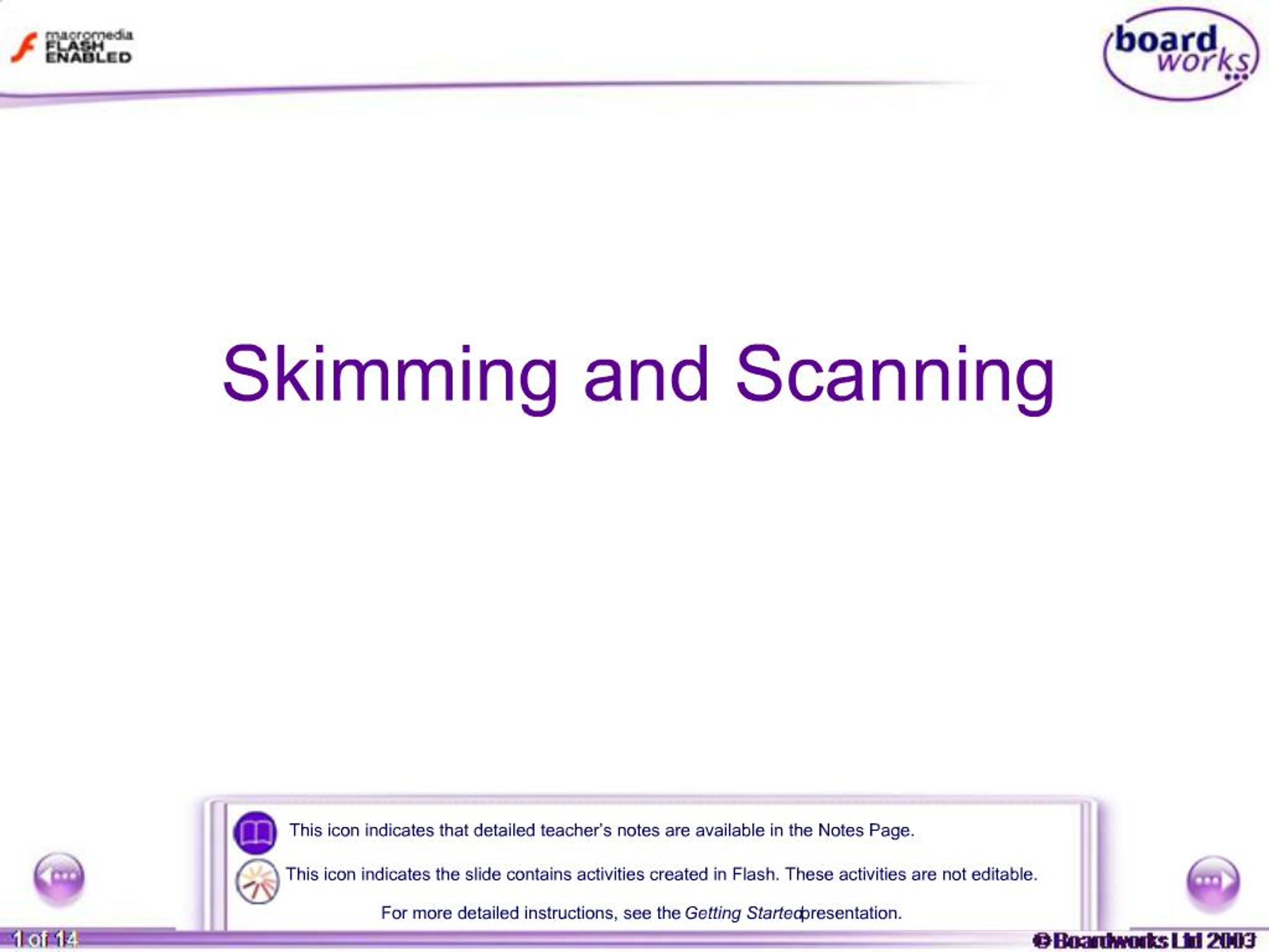 PPT - Skimming and Scanning PowerPoint Presentation, free download - ID ...