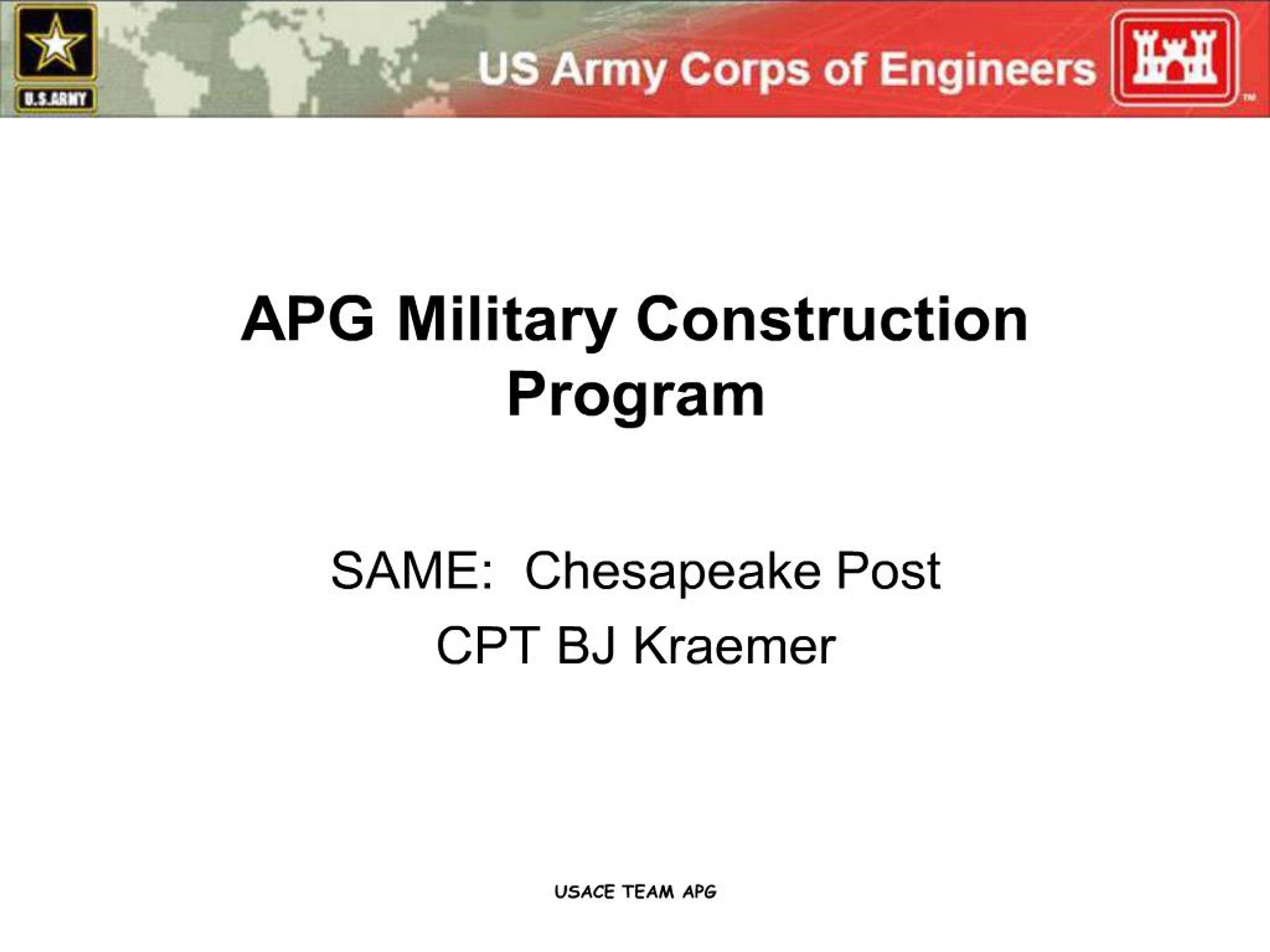 PPT - apg military construction program PowerPoint Presentation, free ...