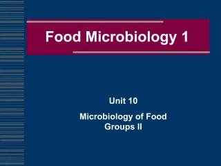 PPT - Food Microbiology PowerPoint Presentation, free download - ID:6869046