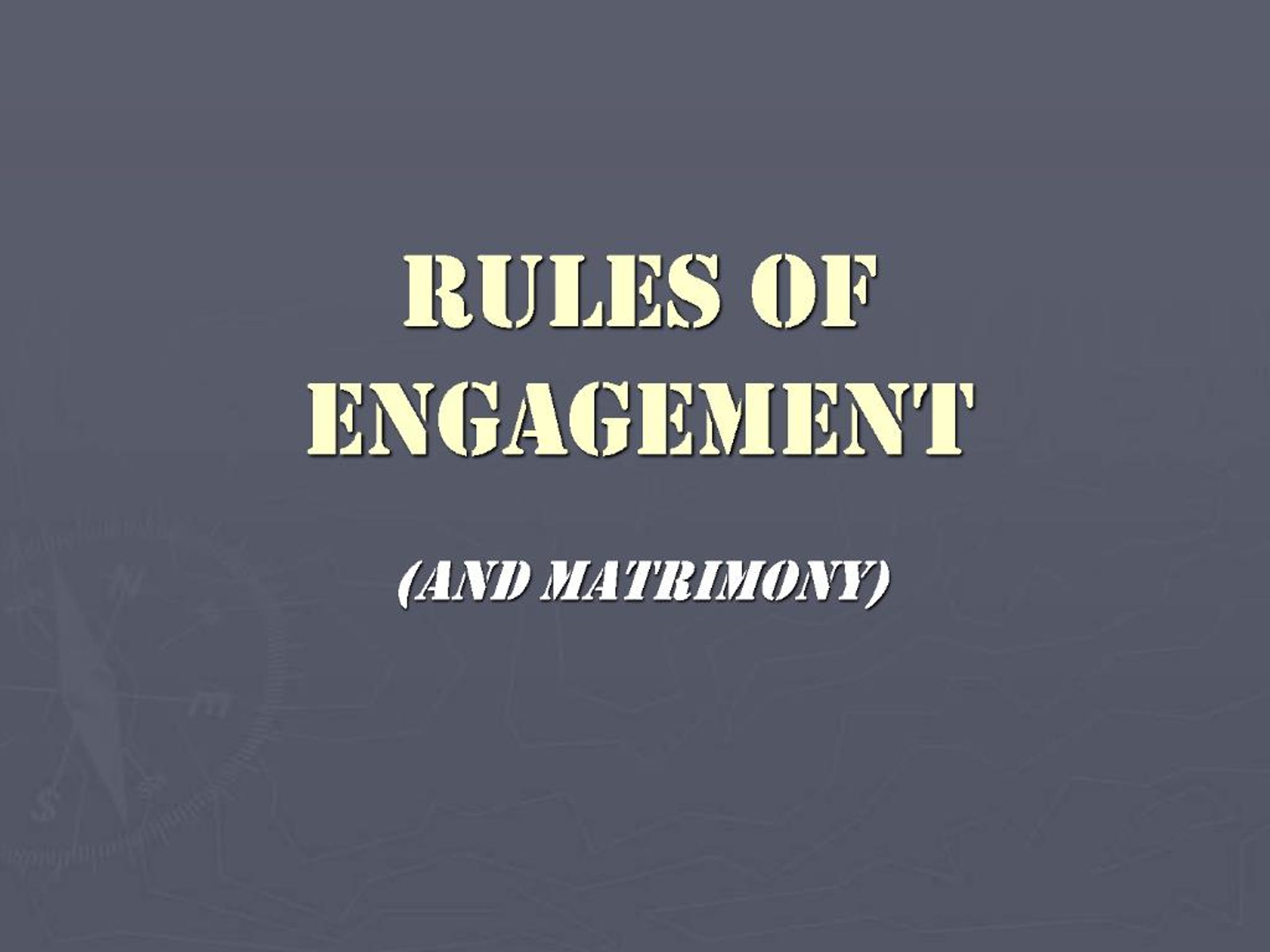 PPT - Rules of Engagement PowerPoint Presentation, free download - ID ...