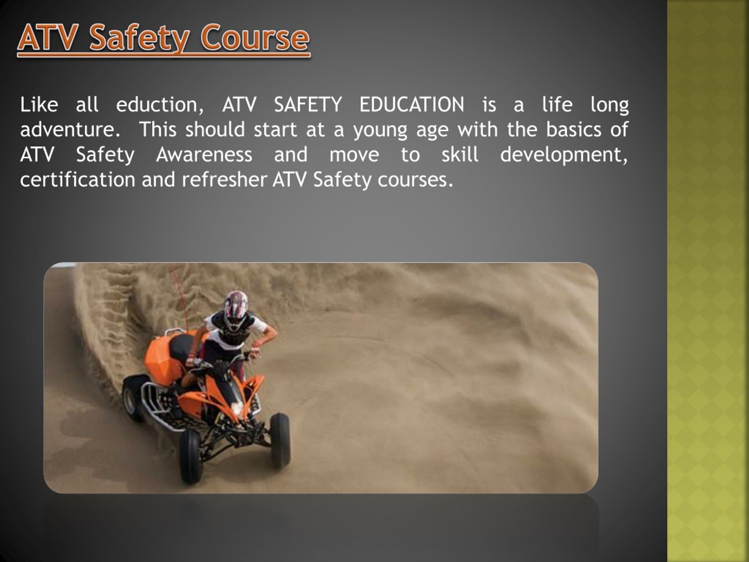 PPT - ATV Safety PowerPoint Presentation, free download - ID:1403757