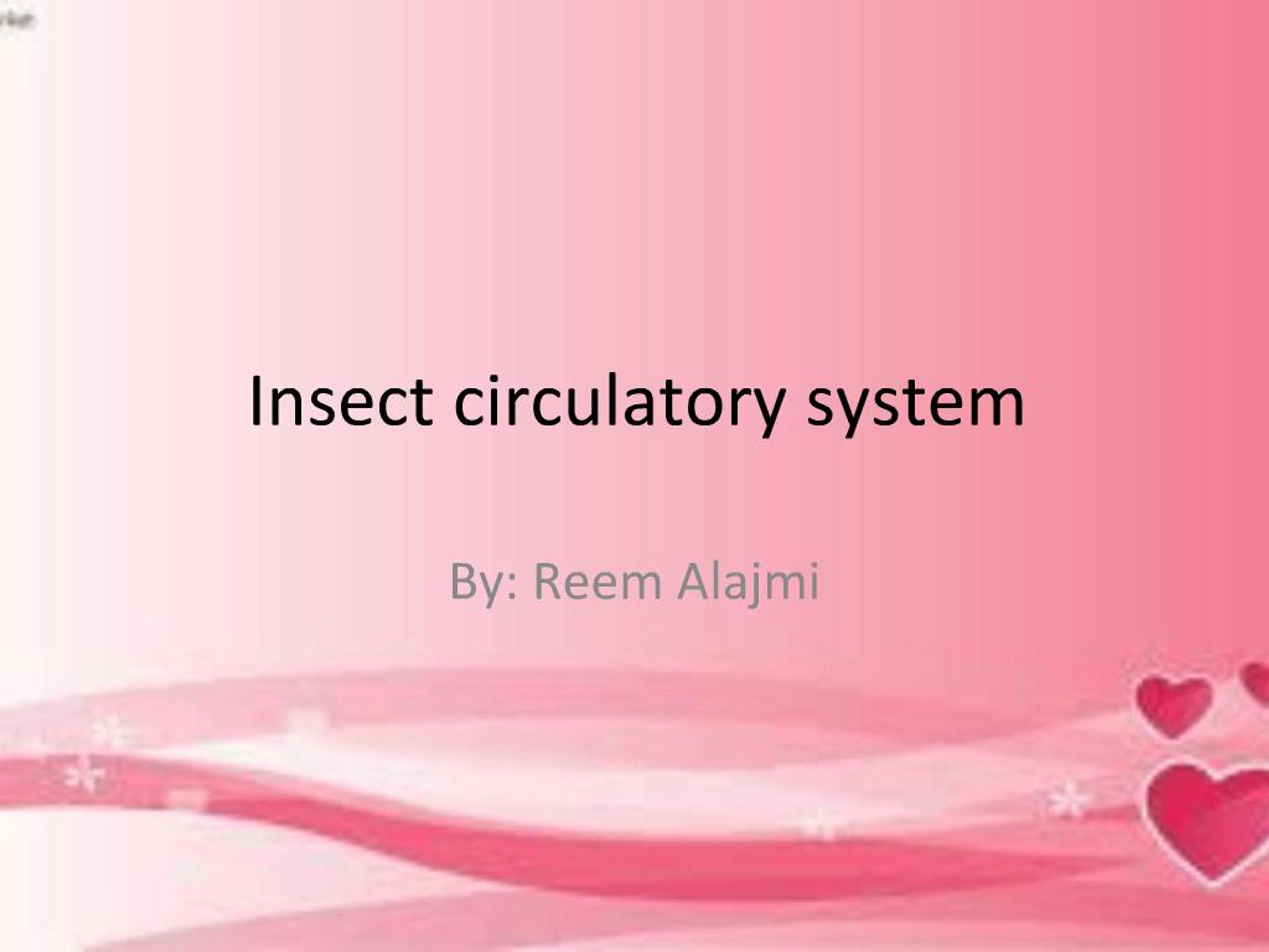 PPT - Insect circulatory system PowerPoint Presentation, free download ...