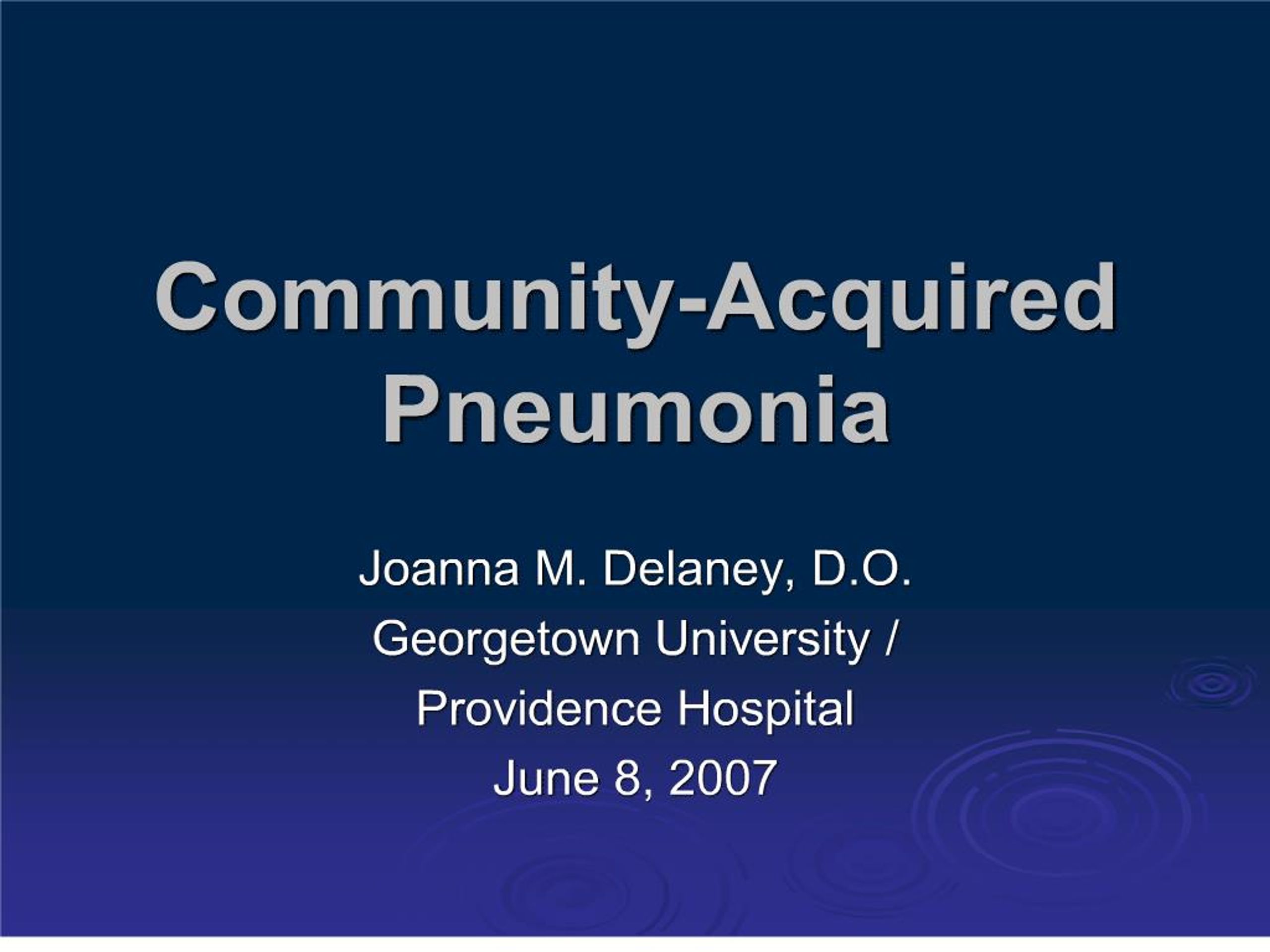 PPT - community-acquired pneumonia PowerPoint Presentation, free ...
