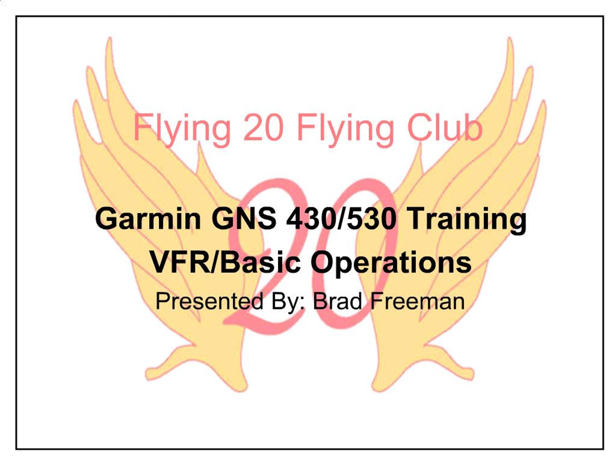 PPT - Discover the Adventure: Join Flying 20 Flying Club Today ...