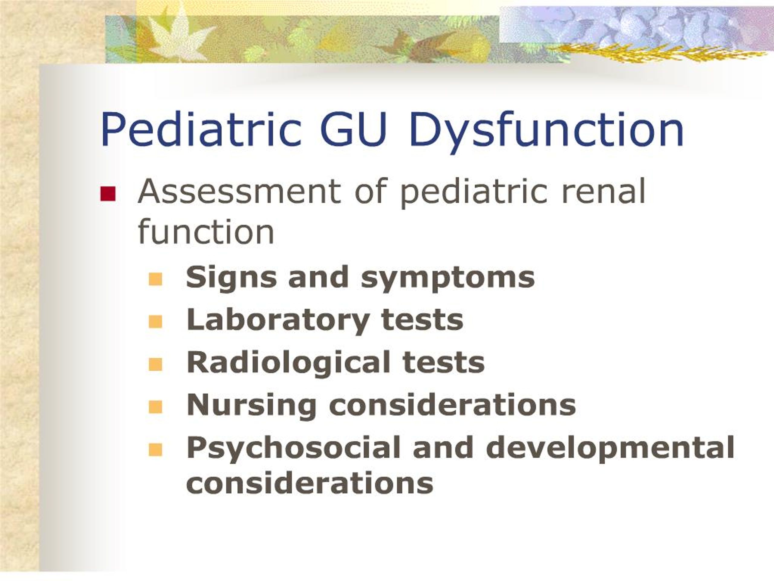 PPT - pediatric gu dysfunction PowerPoint Presentation, free download ...