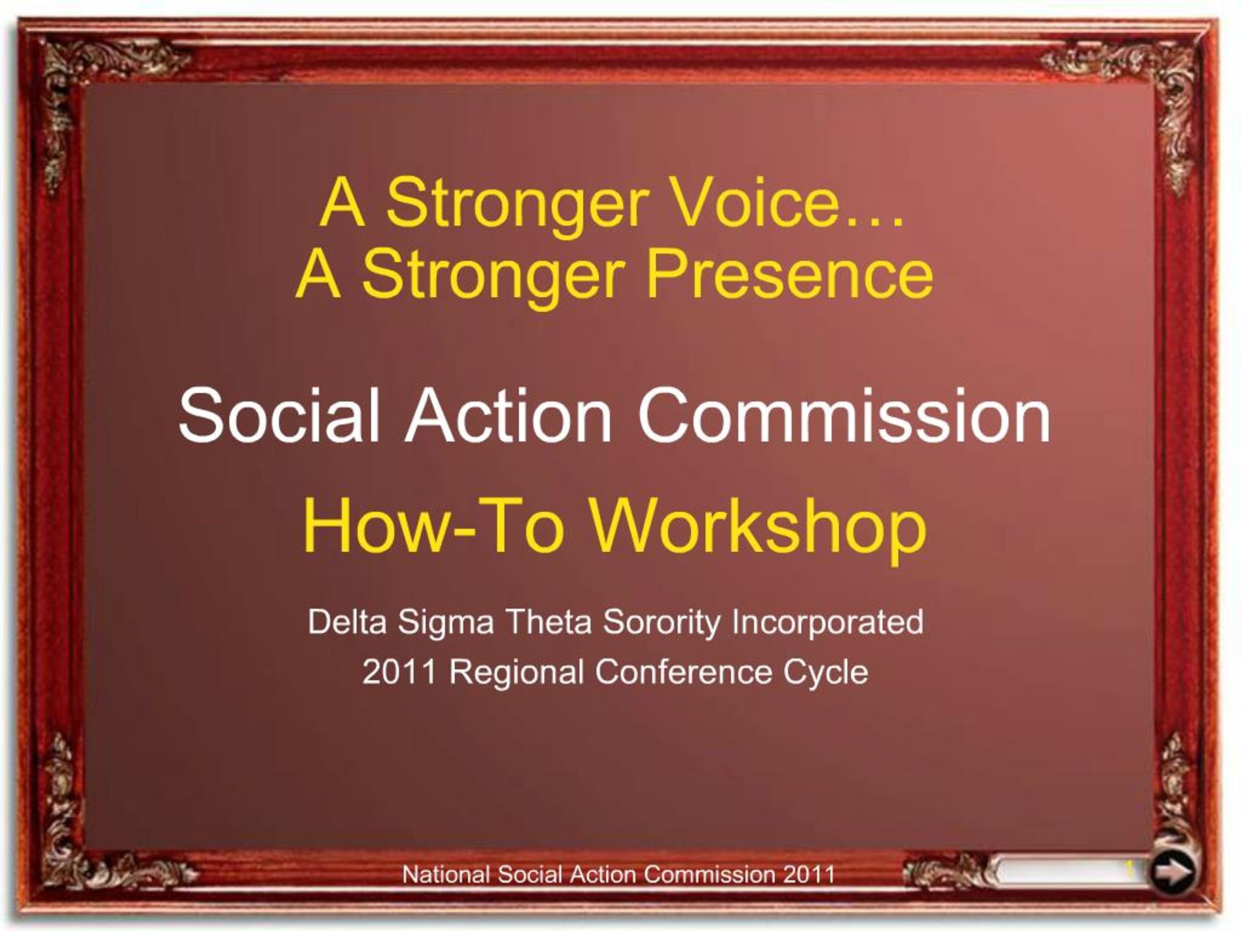 PPT - A Stronger Voice A Stronger Presence PowerPoint Presentation ...