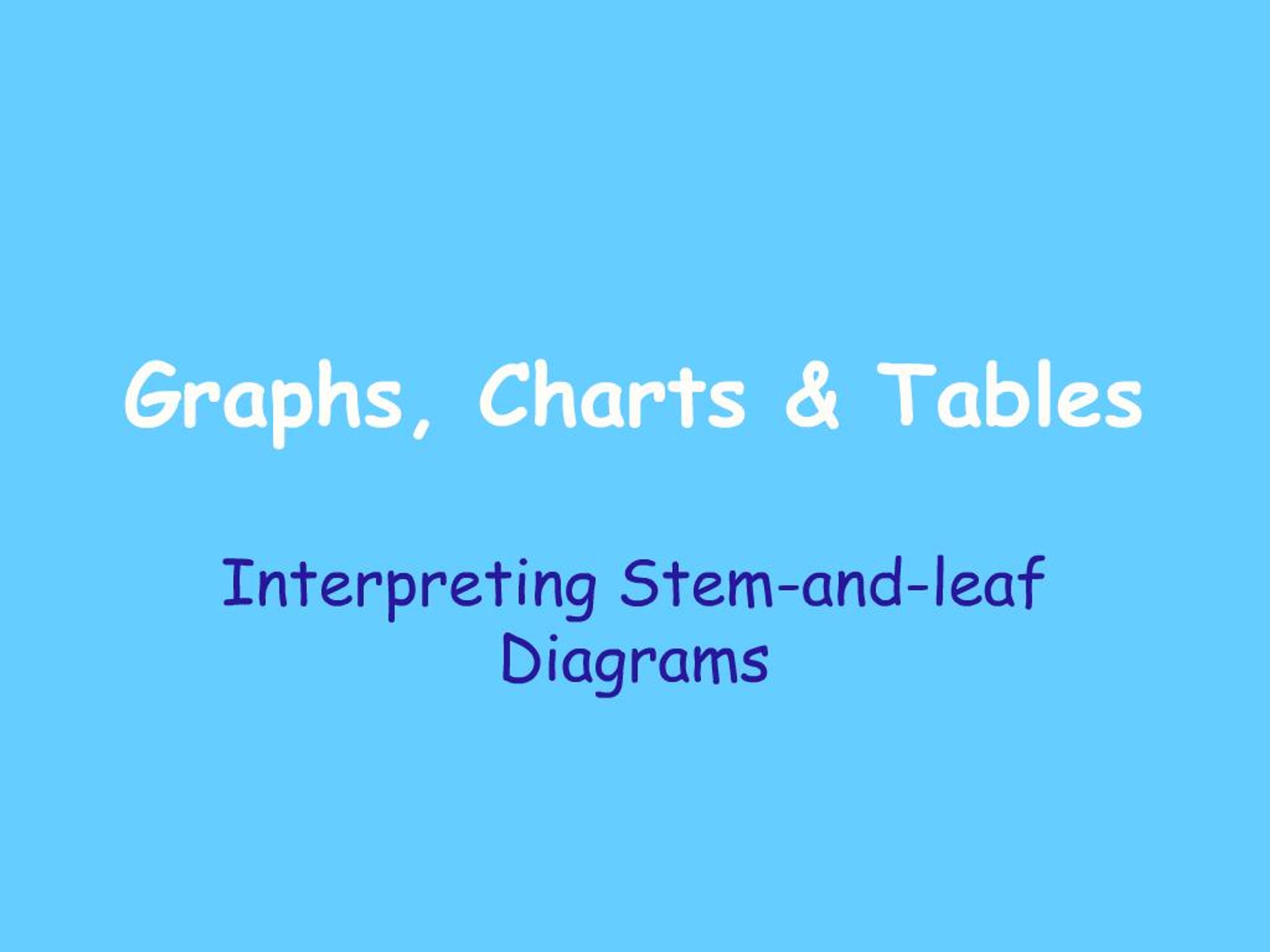 PPT - Graphs, Charts Tables PowerPoint Presentation, free download - ID ...