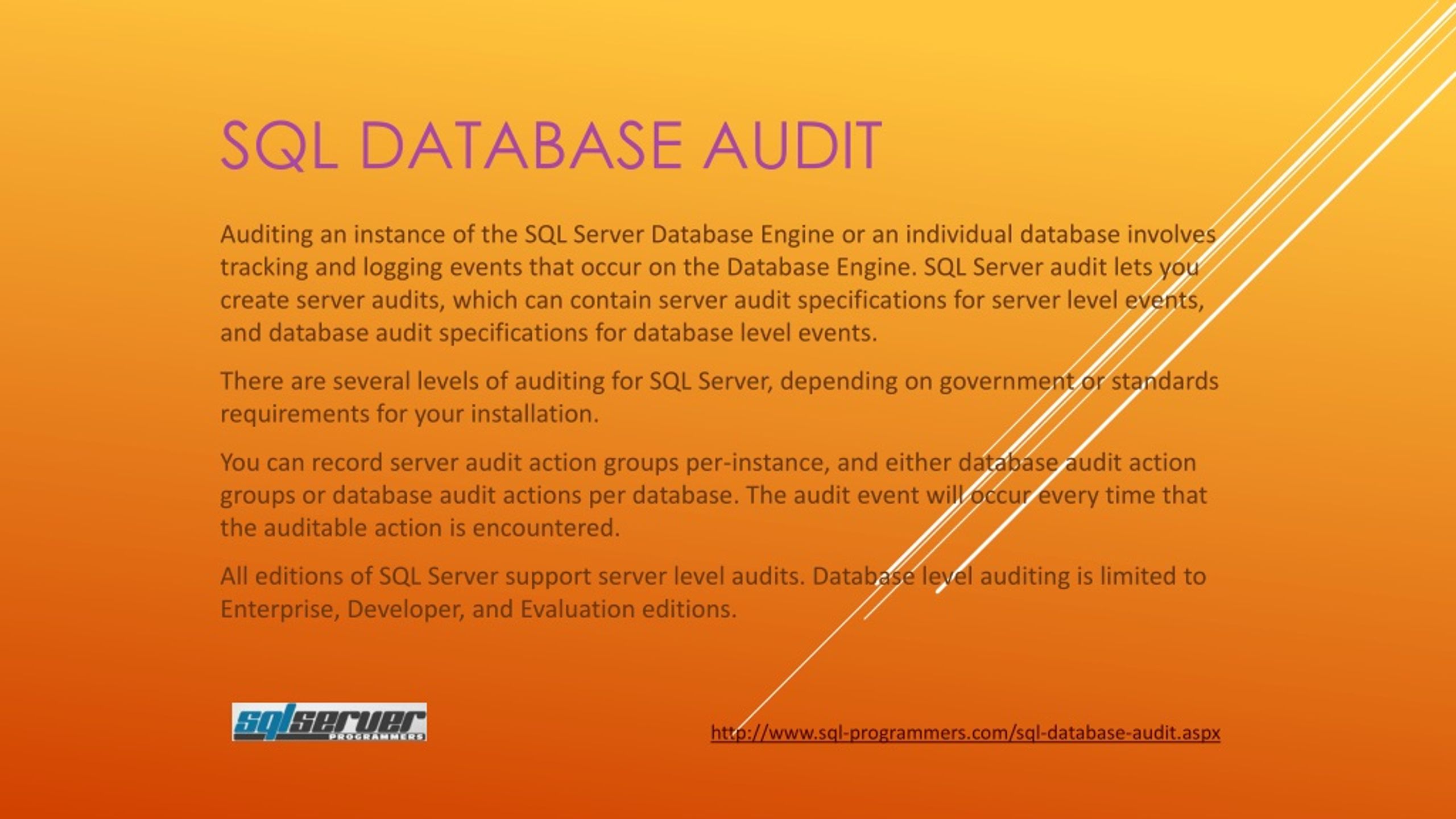 PPT - SQL Database Audit PowerPoint Presentation, free download - ID ...
