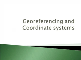 PPT - Georeferencing images and scanned maps Basics PowerPoint ...