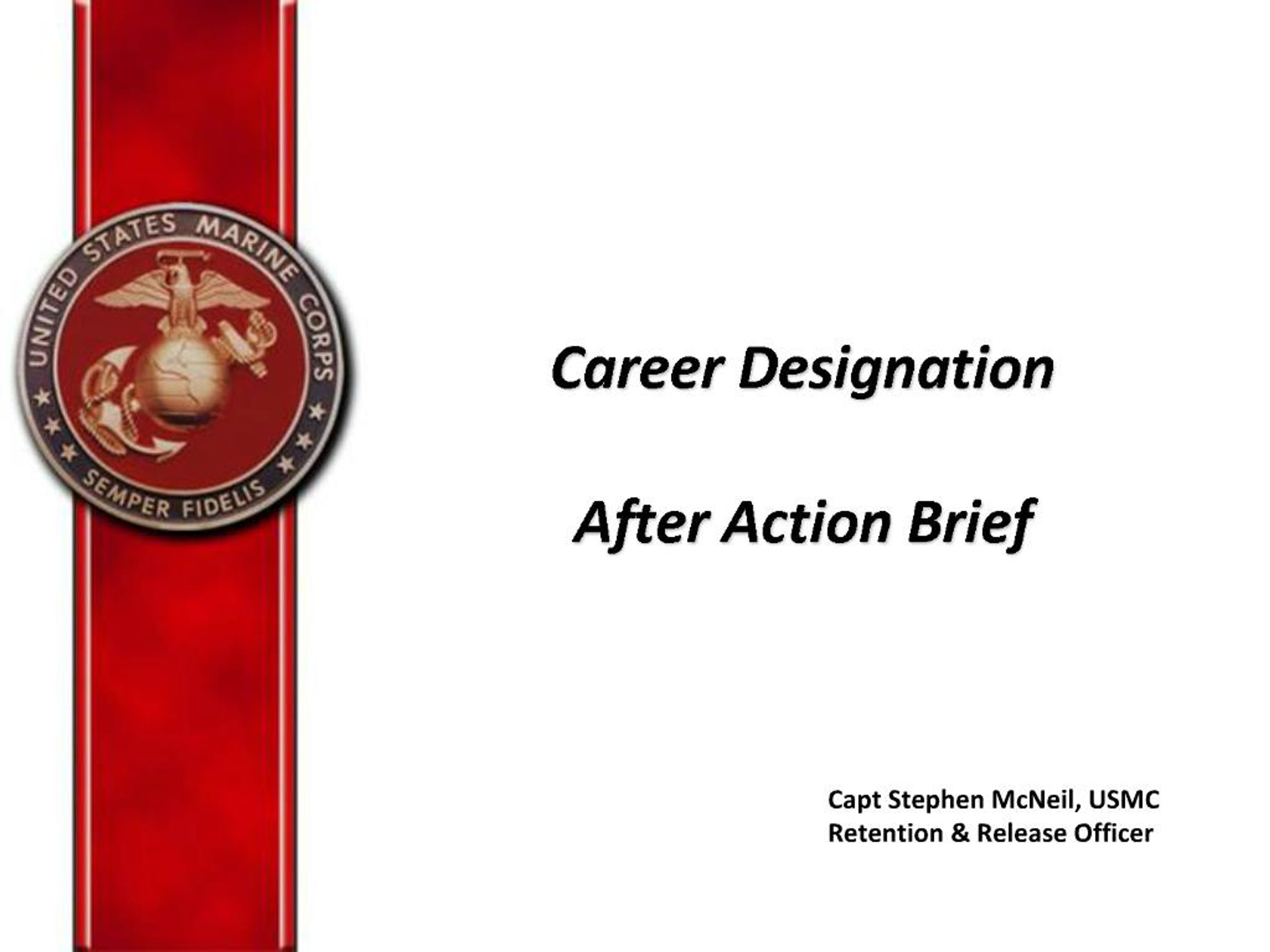 PPT - Career Designation After Action Brief PowerPoint Presentation ...