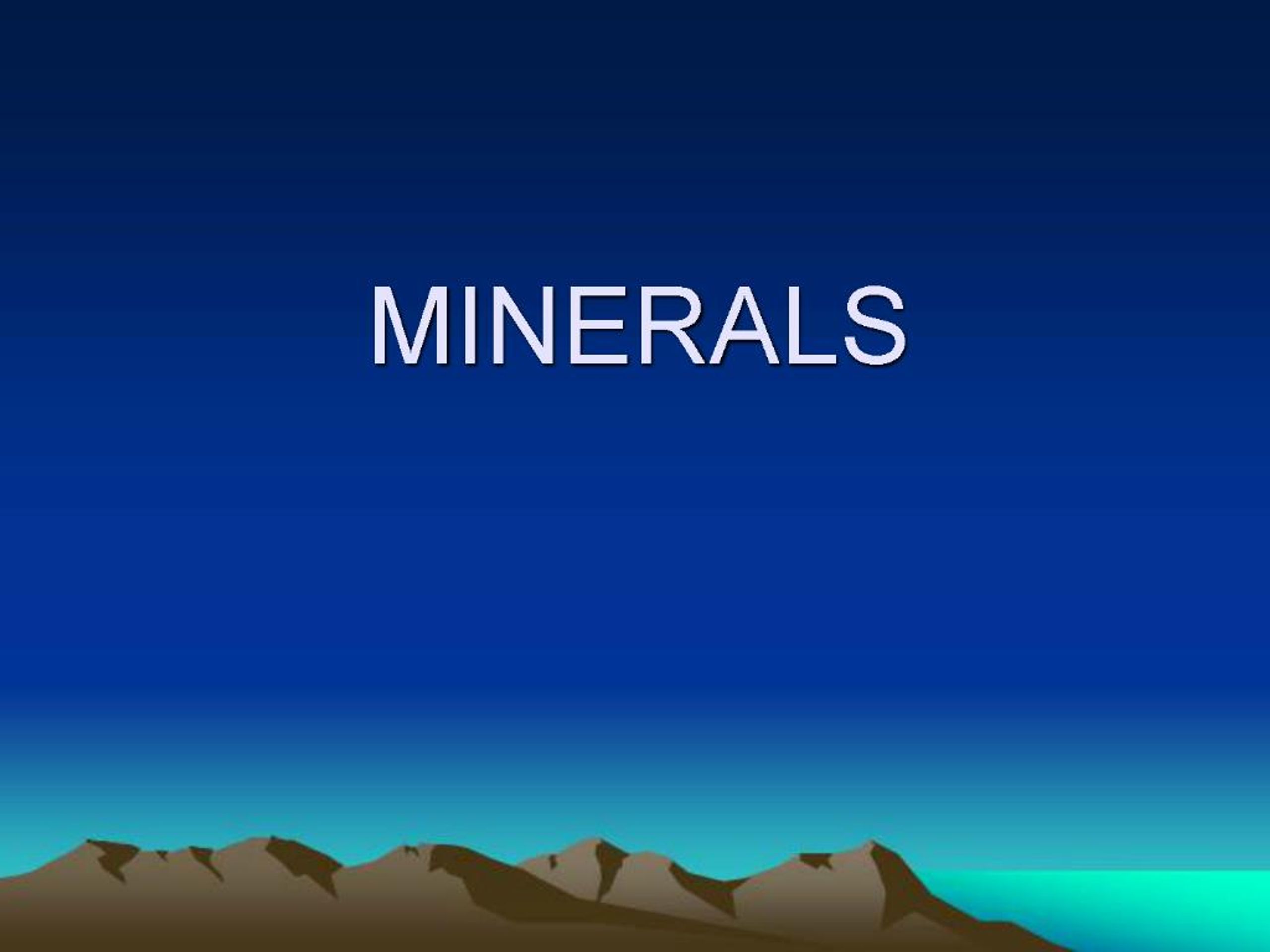 PPT - MINERALS PowerPoint Presentation, free download - ID:1454586