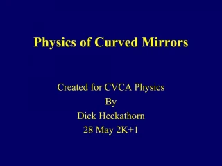PPT - CURVED MIRRORS PowerPoint Presentation, free download - ID:2597612