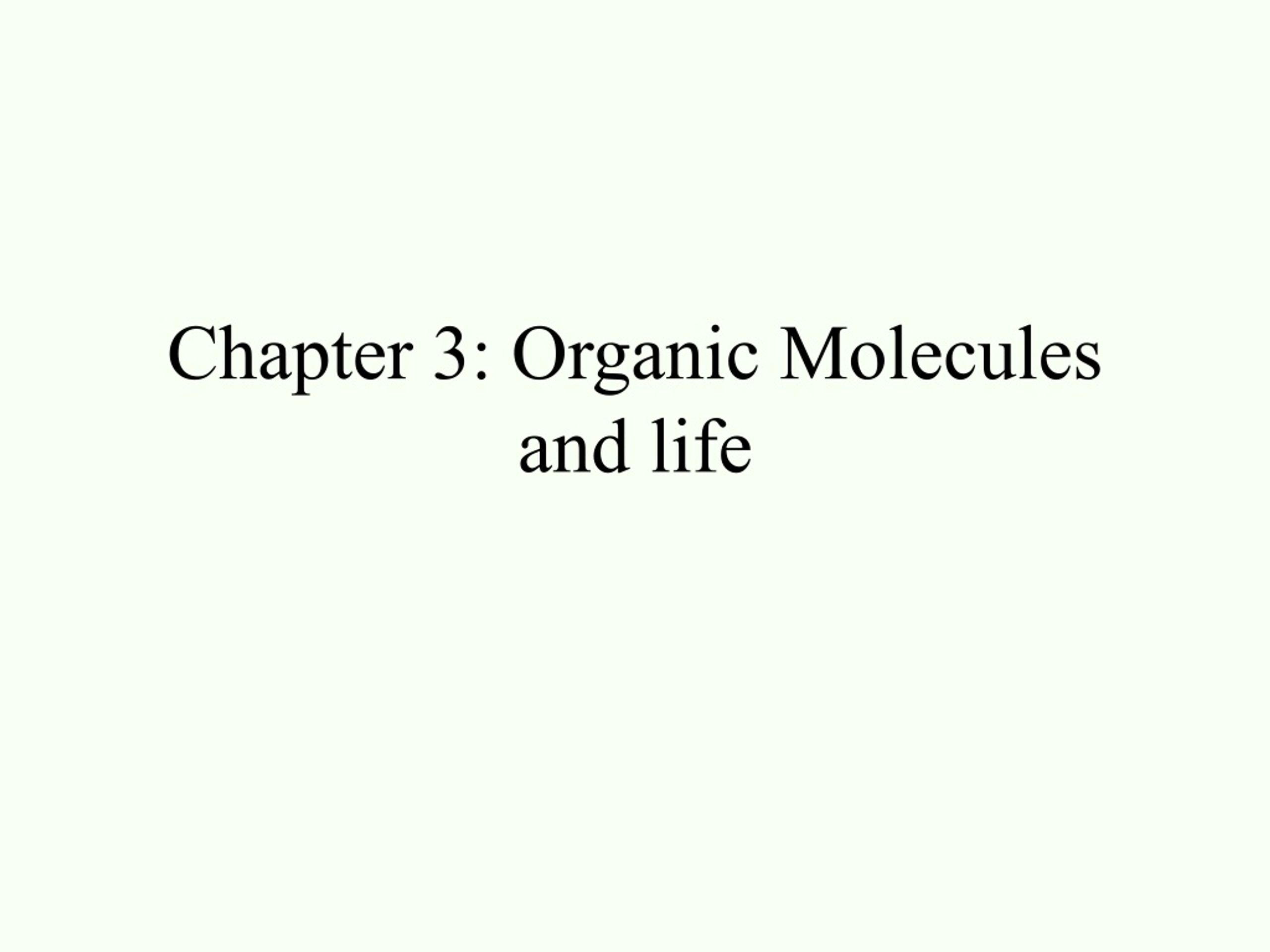 PPT - Understanding Organic Molecules: The Role of Carbon in Life ...
