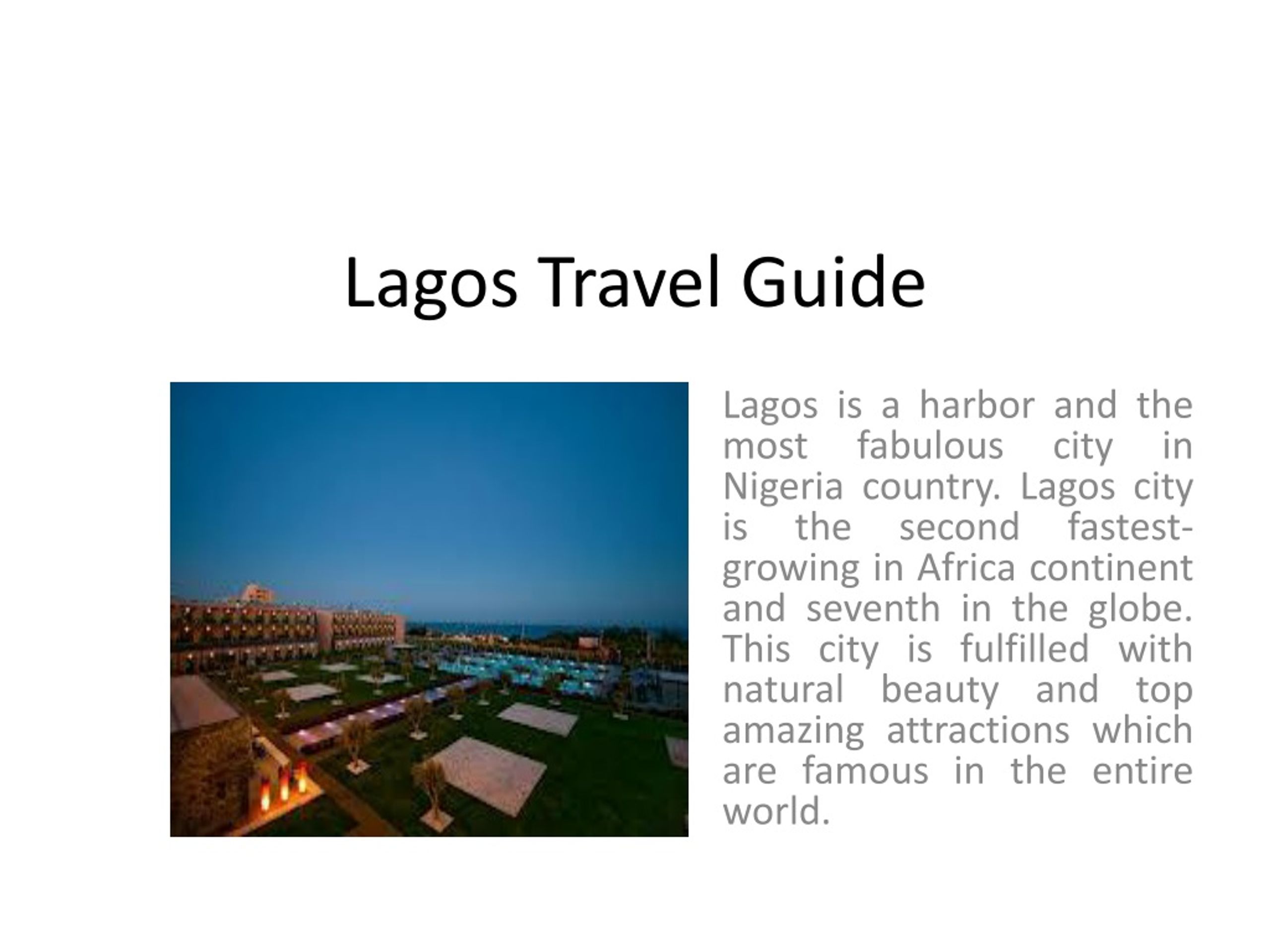 PPT - Lagos Travel Guide PowerPoint Presentation, free download - ID ...
