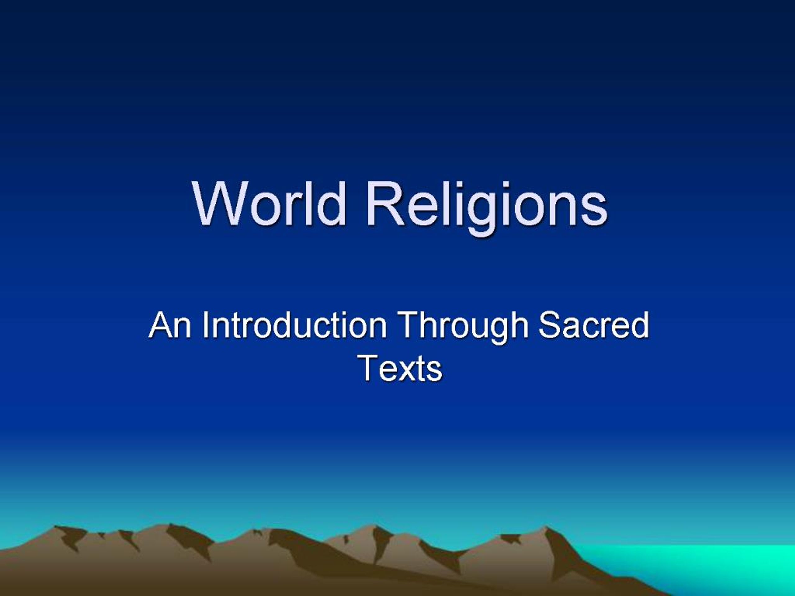 PPT - World Religions PowerPoint Presentation, free download - ID:1460831