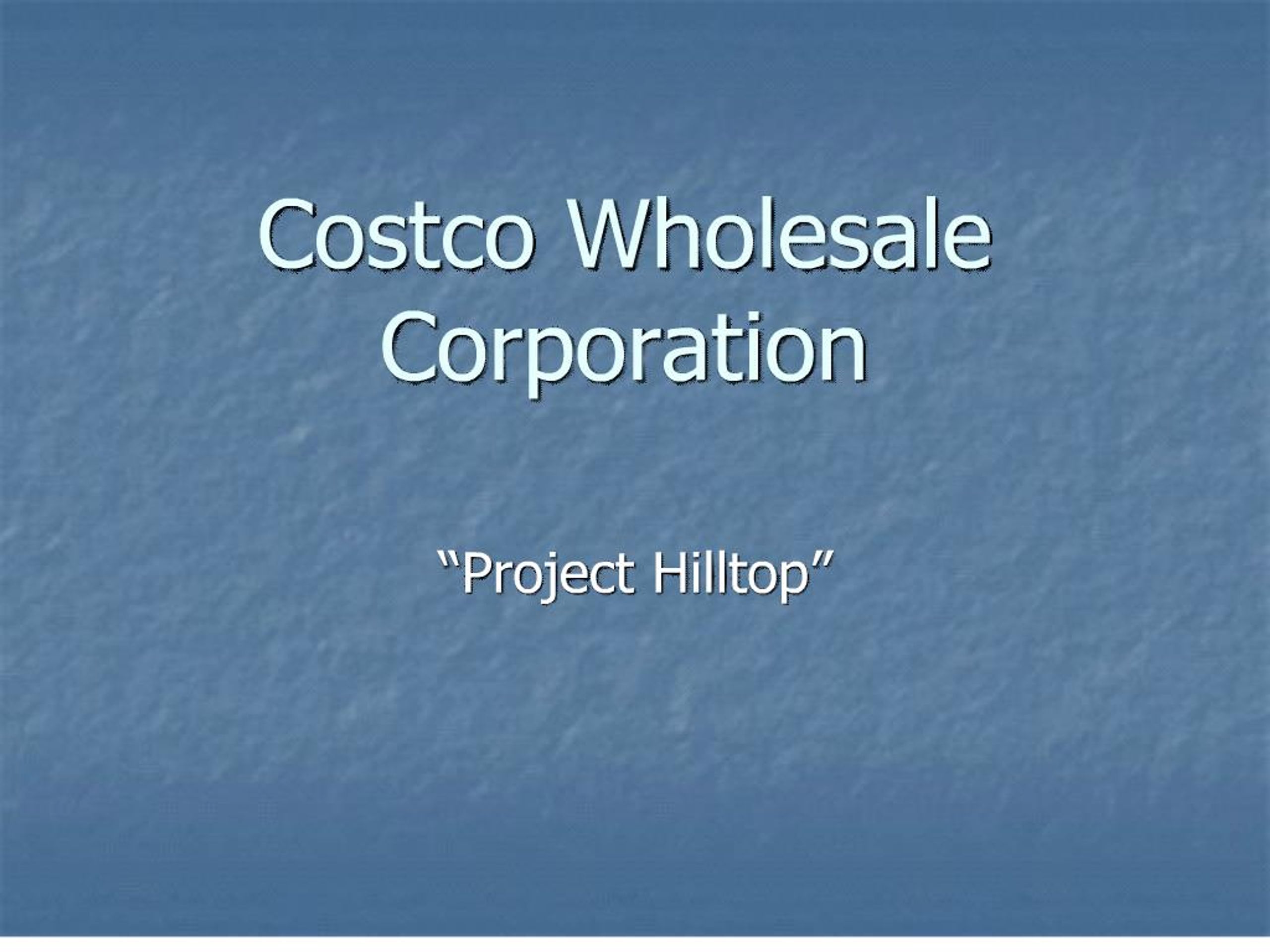 PPT - costco wholesale corporation PowerPoint Presentation, free ...