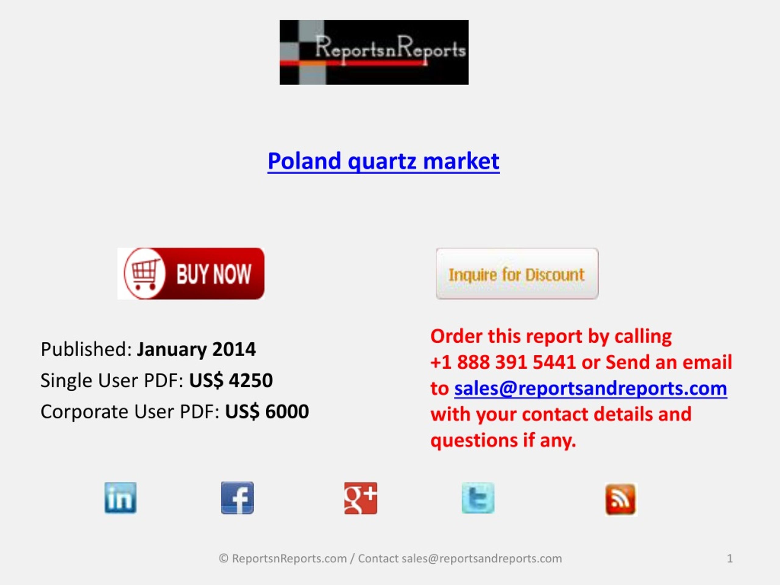 PPT - Poland quartz market Overview PowerPoint Presentation, free ...