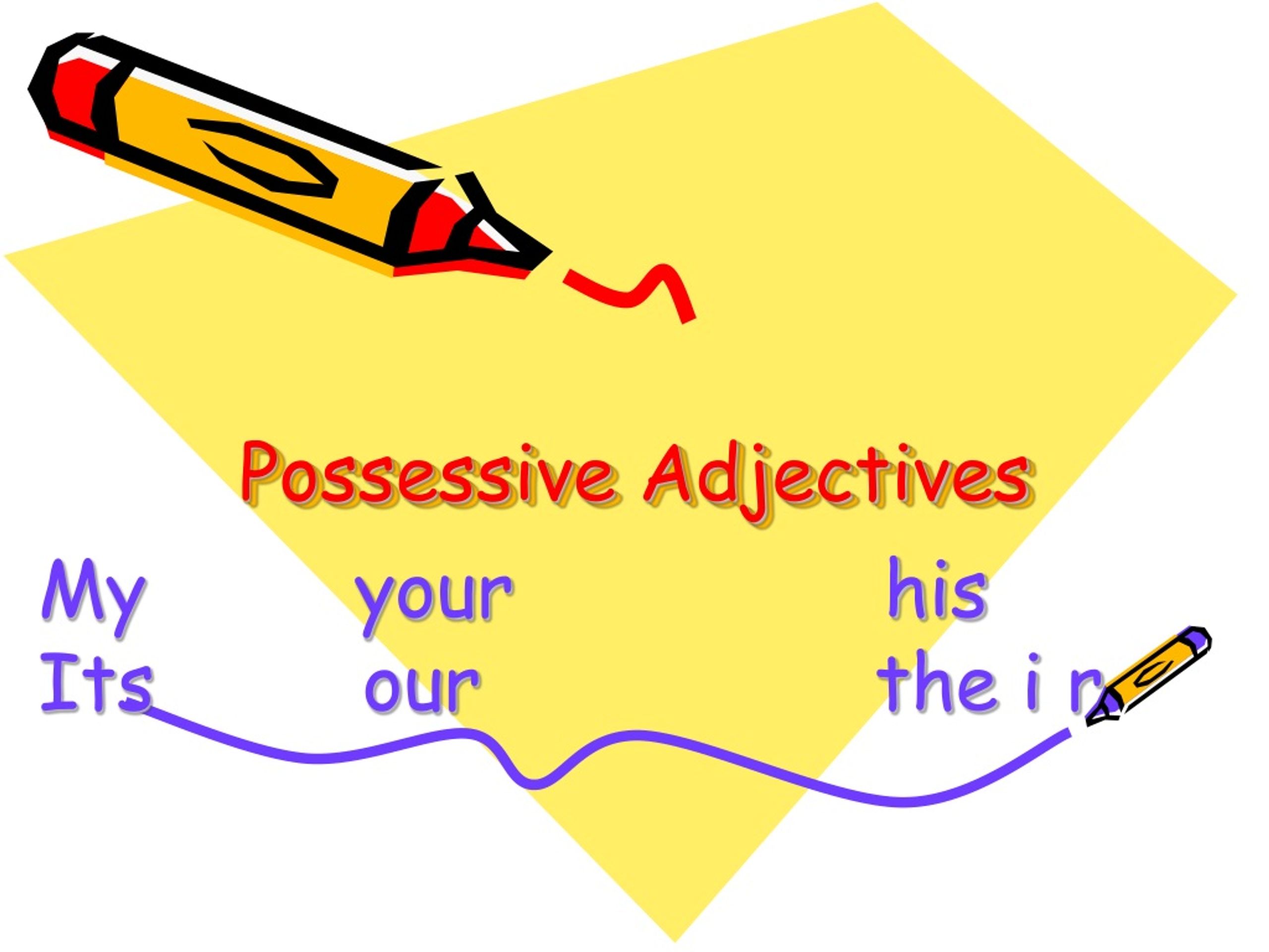 PPT - Possessive Adjectives PowerPoint Presentation, free download - ID ...