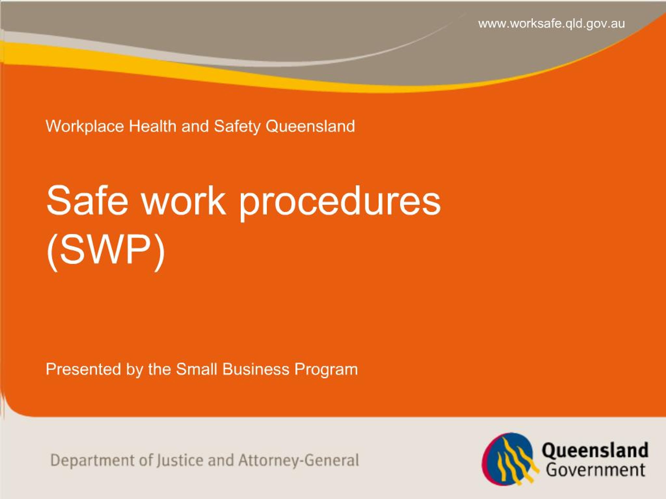 PPT - Safe work procedures SWP PowerPoint Presentation, free download ...